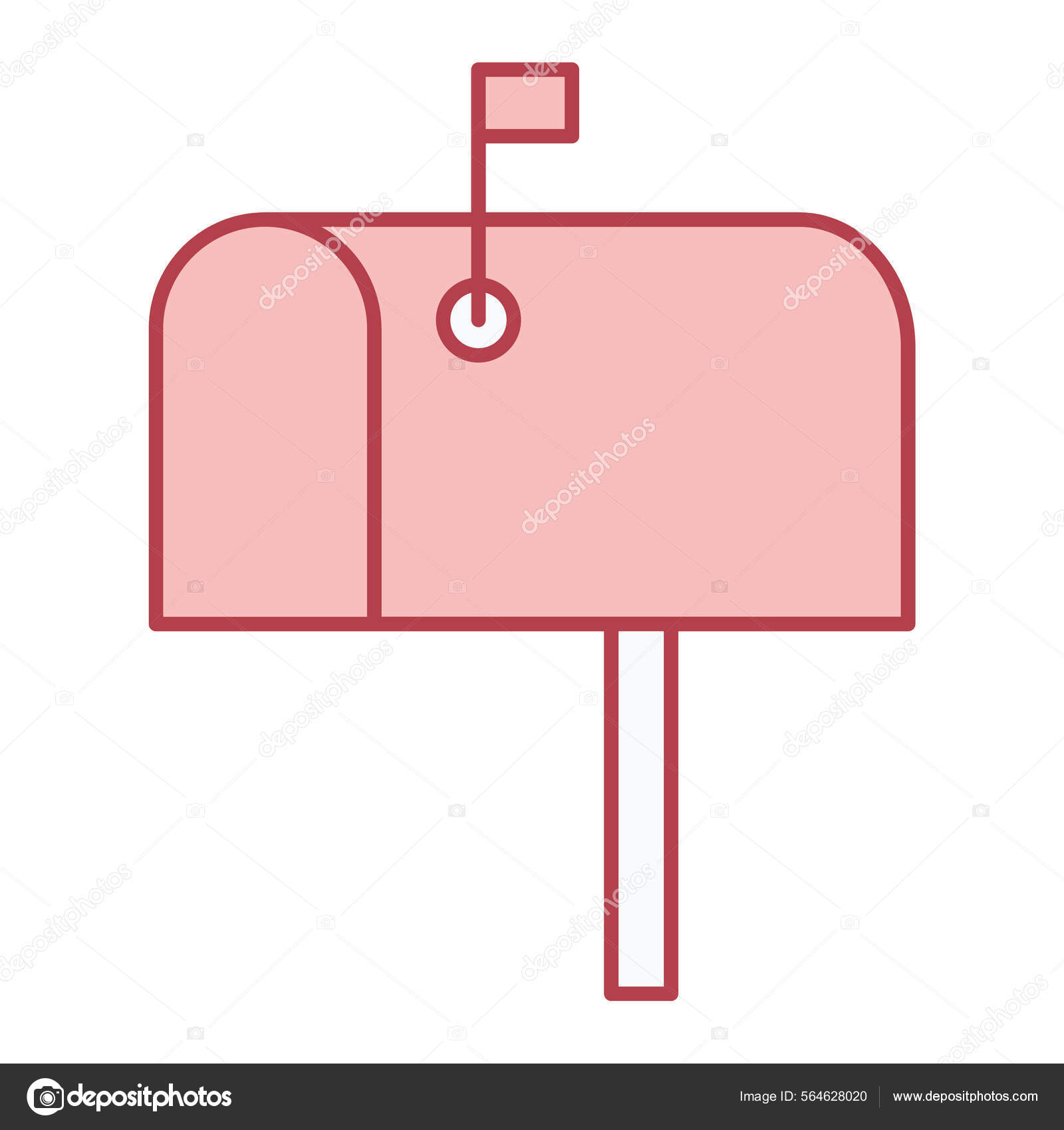 Buzón Icono Vector Ilustración Vector de stock por ©MuhammadAtiq 564628020