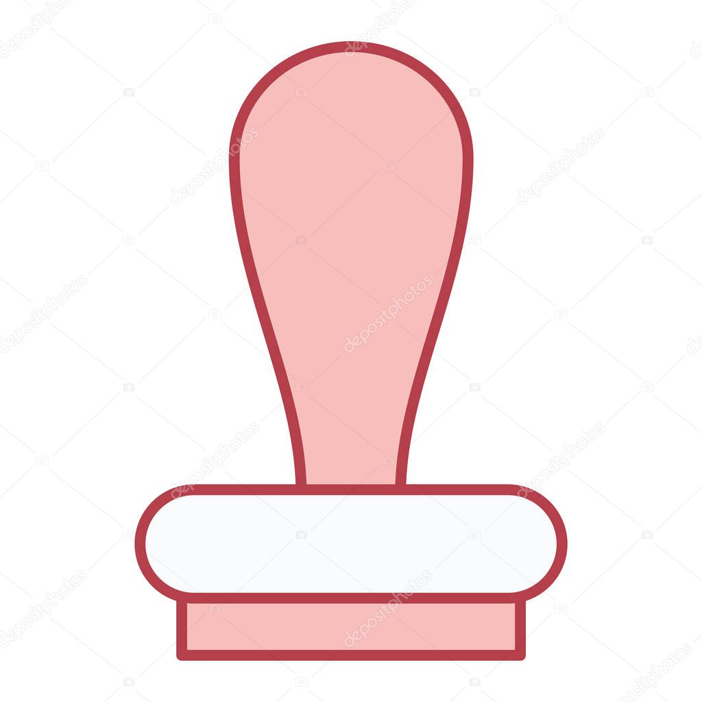 sello con sello y firma vector ilustración diseño gráfico 2024