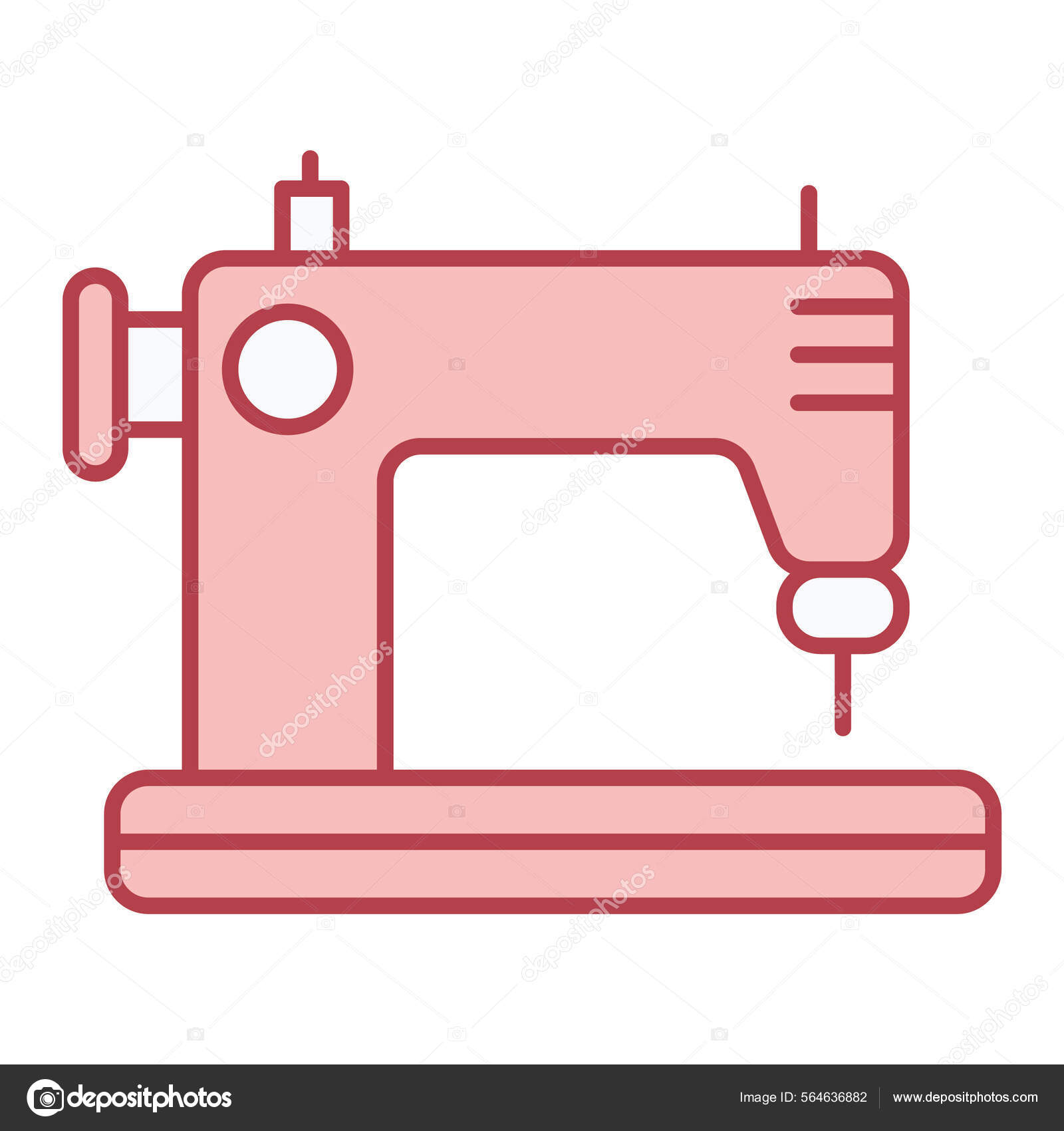 Pink Sewing Machine Clipart