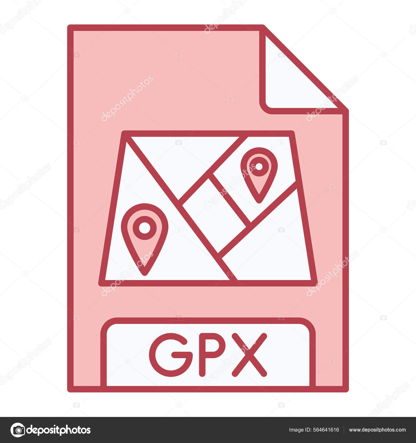 Gpx File Format Icon Vector Illustration Stock Vector by ©MuhammadAtiq ...