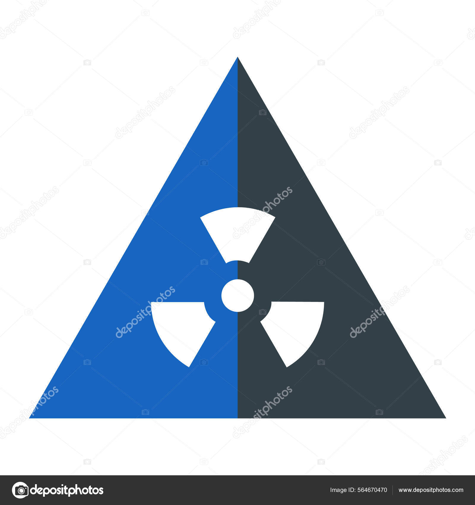 Nuclear Radiation Icon Vector Illustration Stock Vector by ...