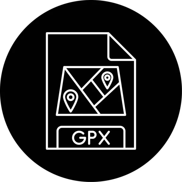 Vector Illustration Gpx File Format Modern Icon Stock Vector Image by ...