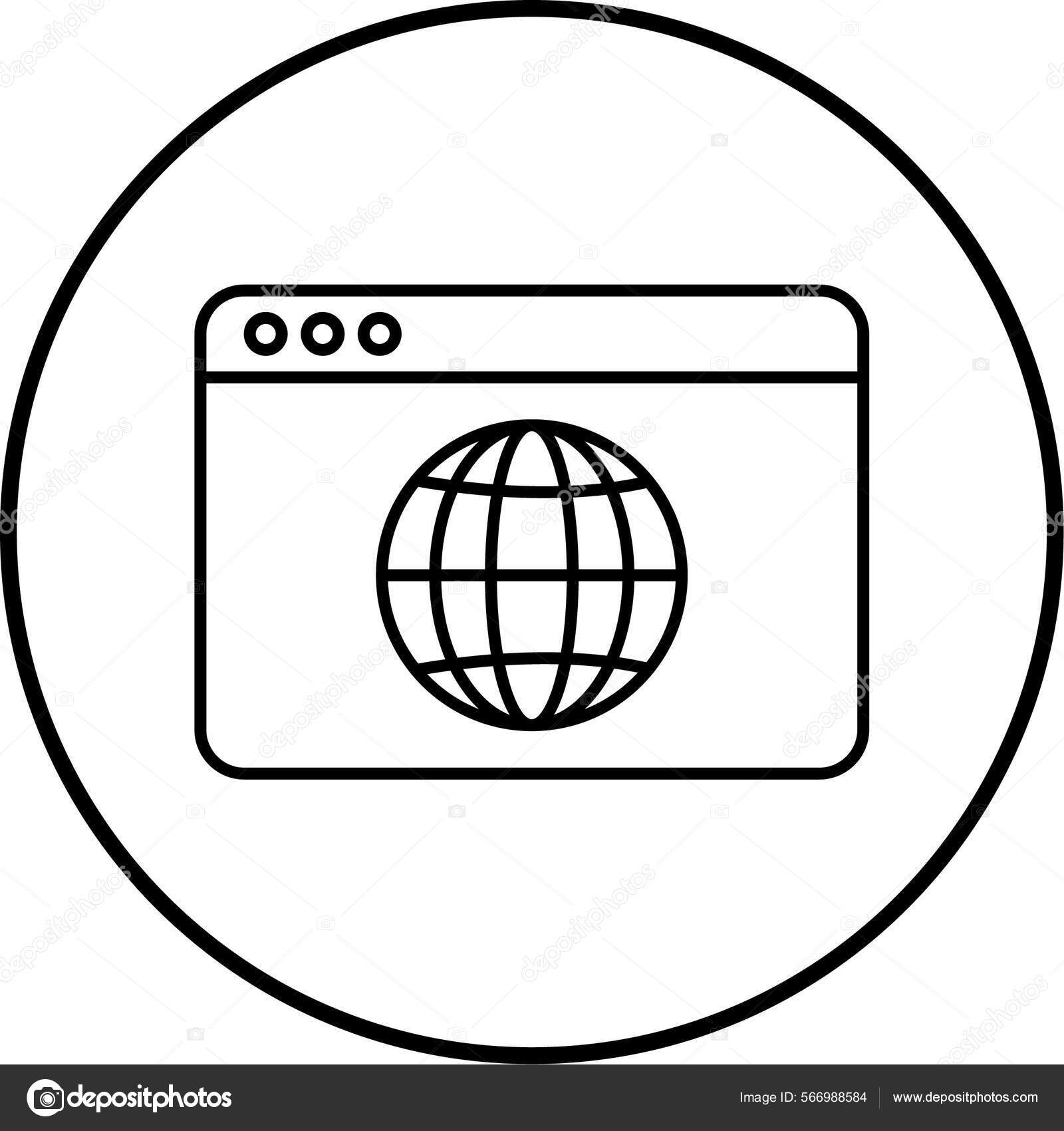 Flat Browser Window Icon