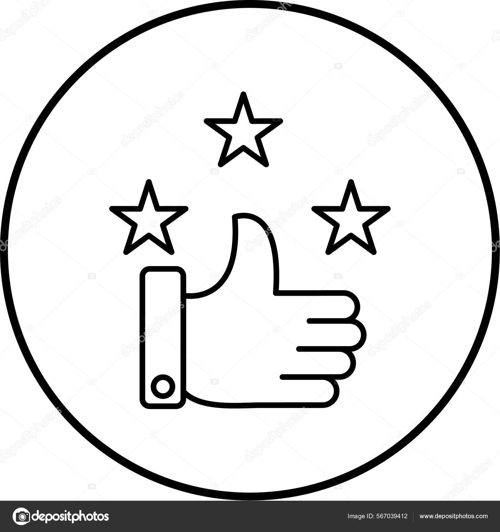 Rating Victory Review Success Flat Vector Icon Modern Simple Background ...