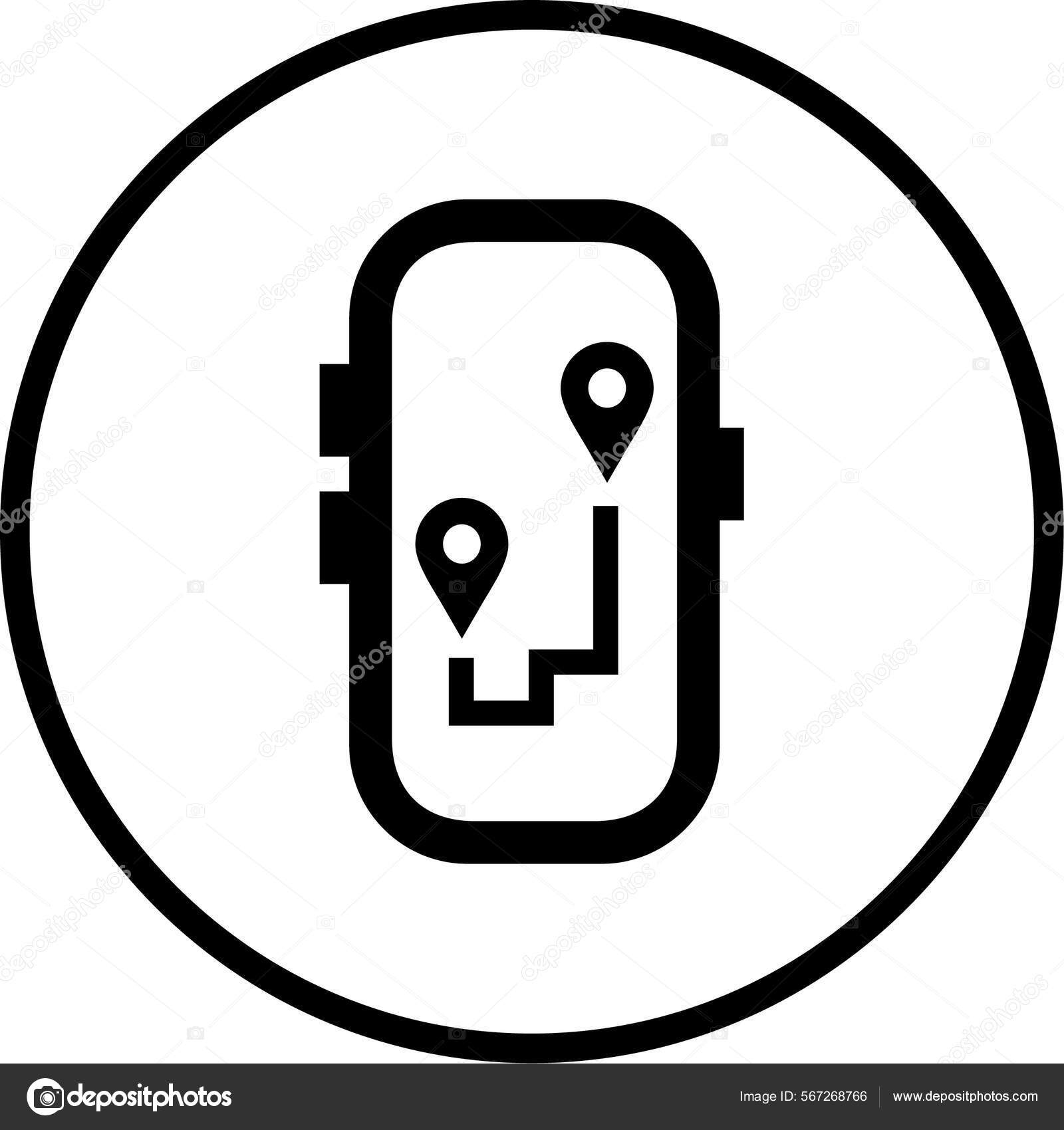Gps Map Simple Design Stock Vector by ©MuhammadAtiq 567268766