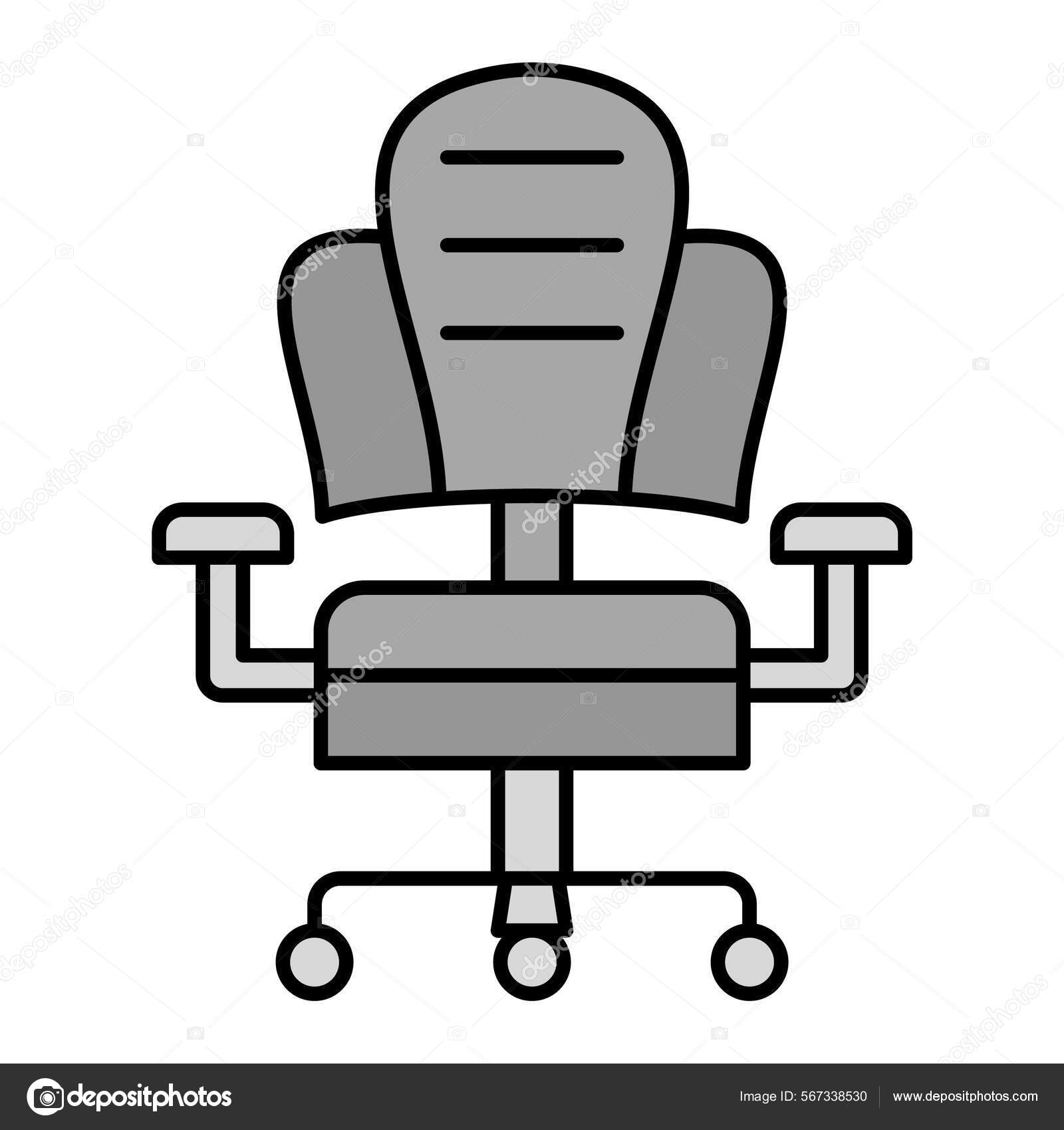 Office Chair Icon Vector Illustration Stock Vector by ©MuhammadAtiq ...