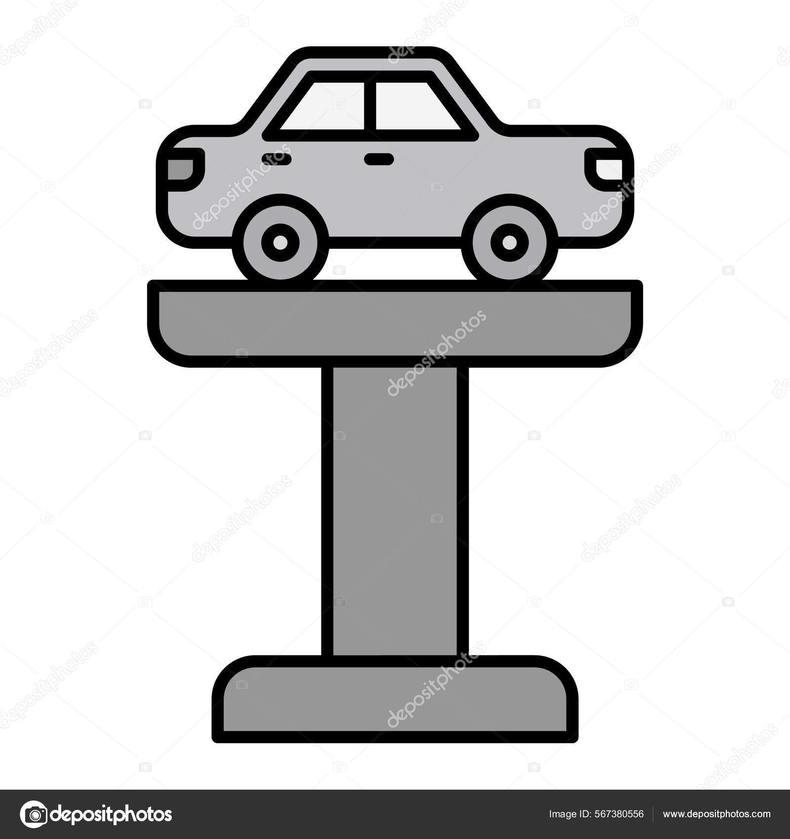 Car Lift Icon Outline Illustration Stock Vector Image by ©MuhammadAtiq ...