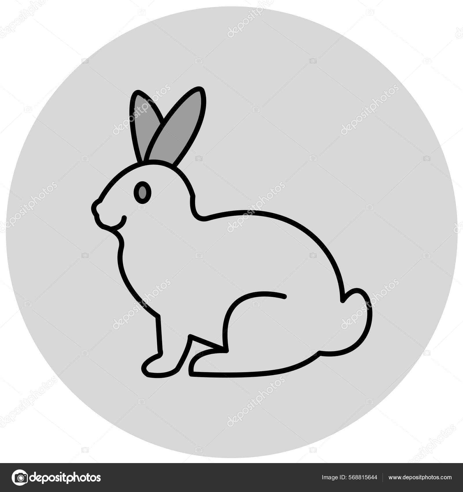 Rabbit Icon Vector Illustration Stock Vector by ©MuhammadAtiq 568815644