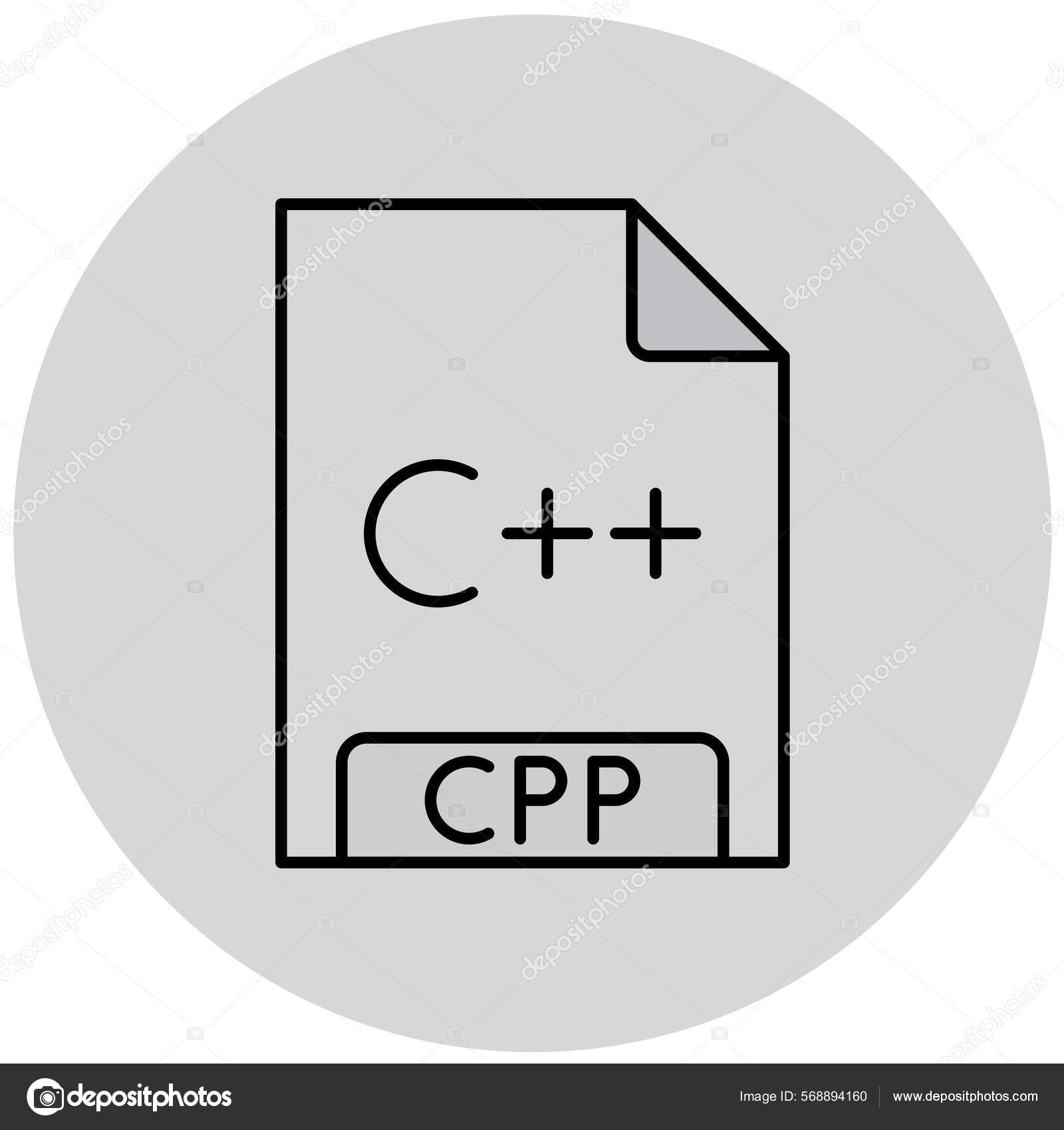 Illustration Cpp File Format Icon Stock Vector Image by ©MuhammadAtiq #568894160