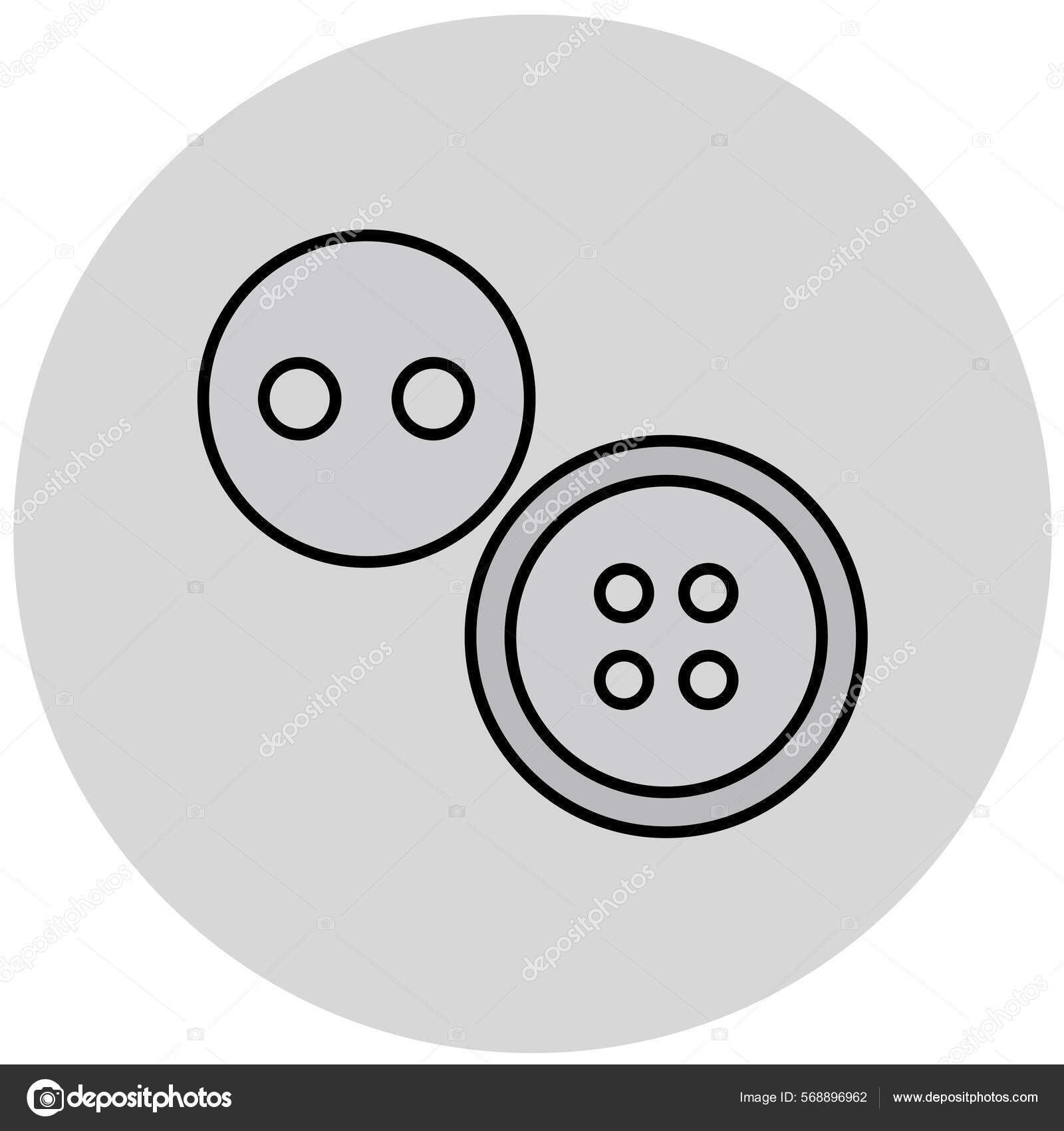 Two Buttons Vector Illustration Vector de stock #568896962 de ©MuhammadAtiq