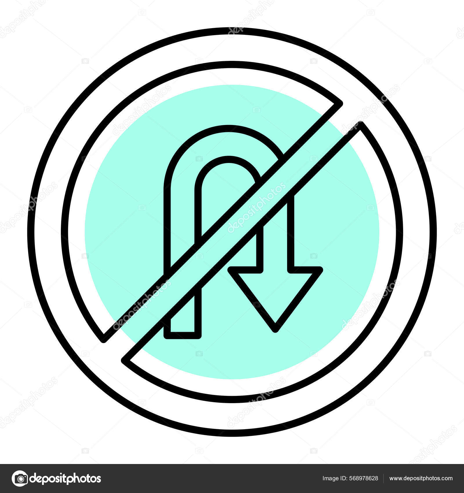 Road Sign Icon Isolated White Background Stock Vector by ©MuhammadAtiq ...