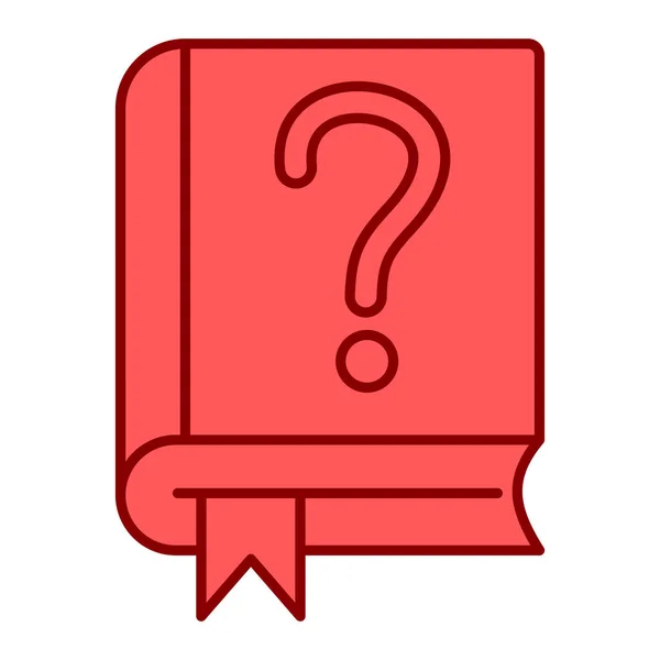 Buch Mit Fragezeichen Symbol Vektorillustration Stock-Vektorbild von ...