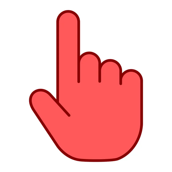 Hand Gesture Icon Outline Finger Cursor Vector Illustration Symbol Web Stock Vector by ...