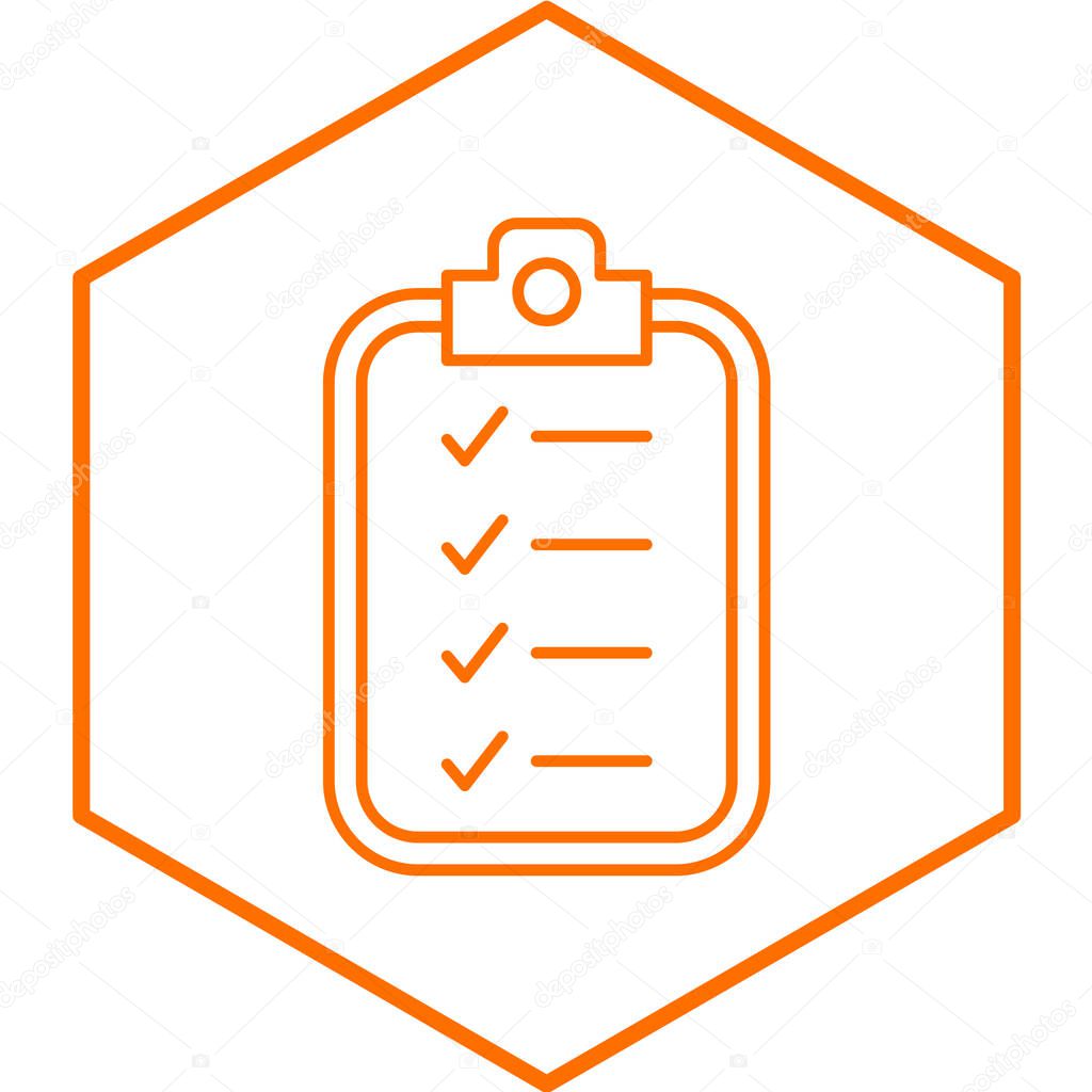Checklist Icono Vector Ilustración Vector de stock por ©MuhammadAtiq ...