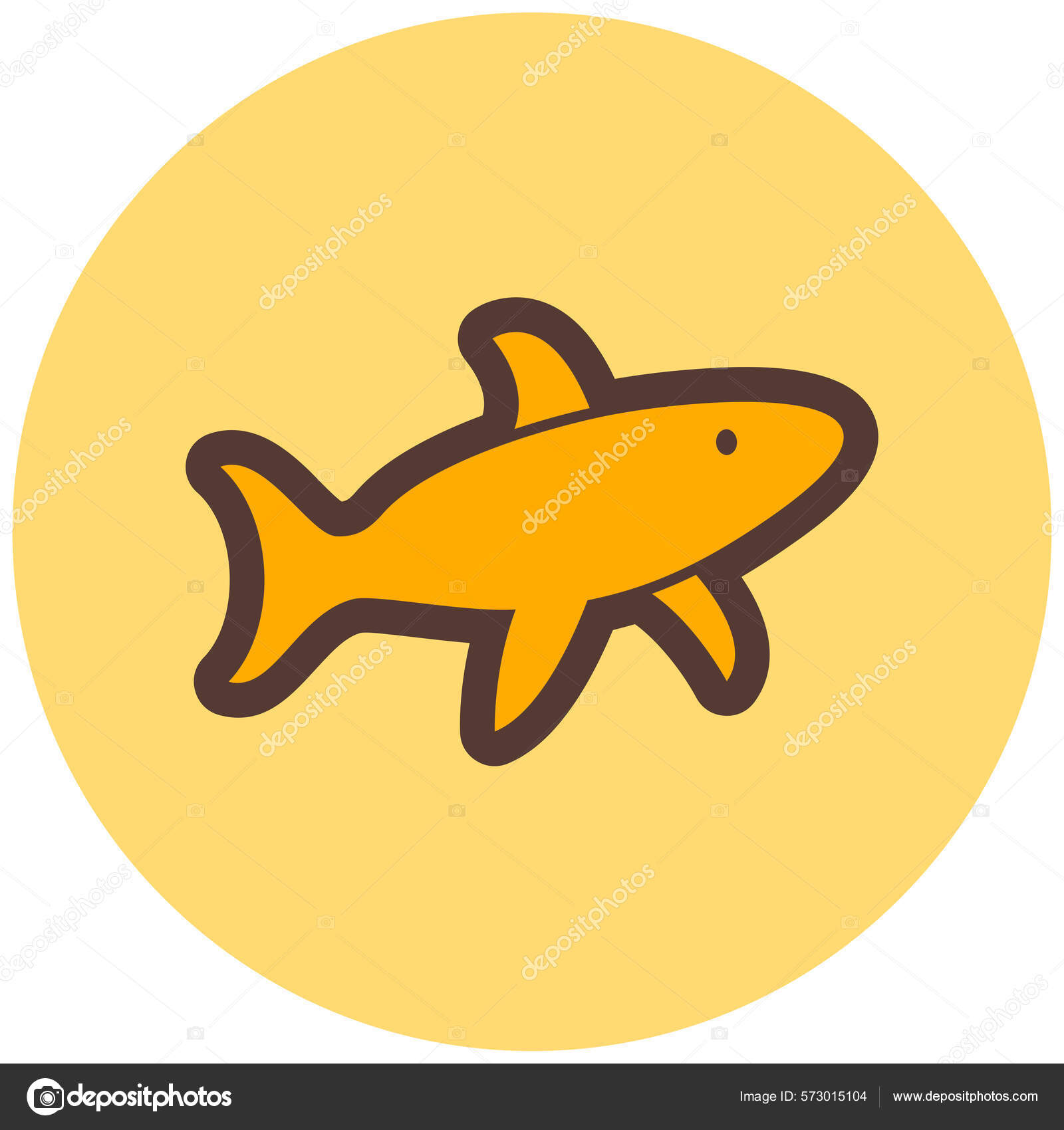 Fish Web Icon Simple Illustration Stock Vector by ©MuhammadAtiq 573015104