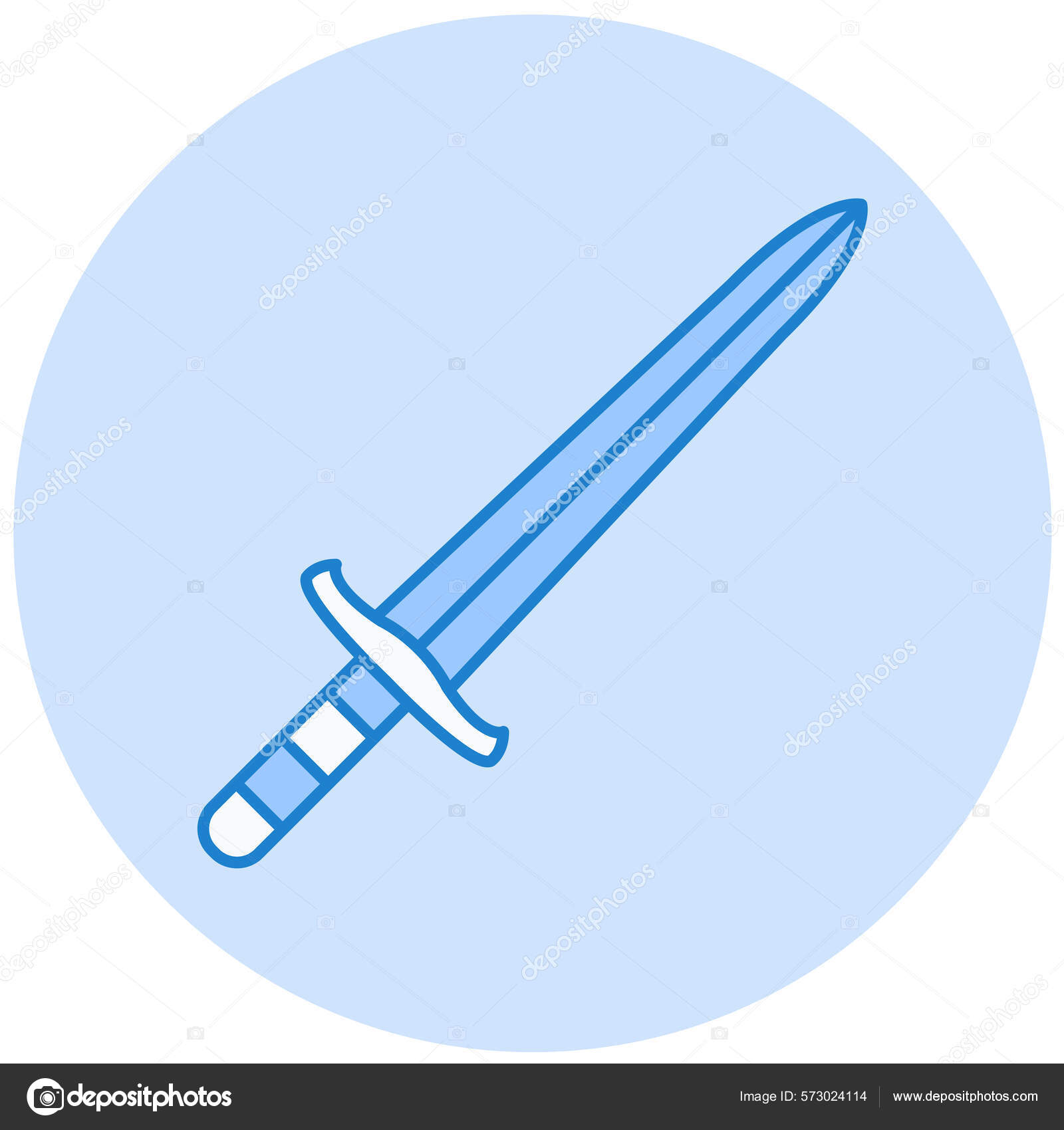 Sword Icon Vector Illustration Stock Vector by ©MuhammadAtiq 573024114