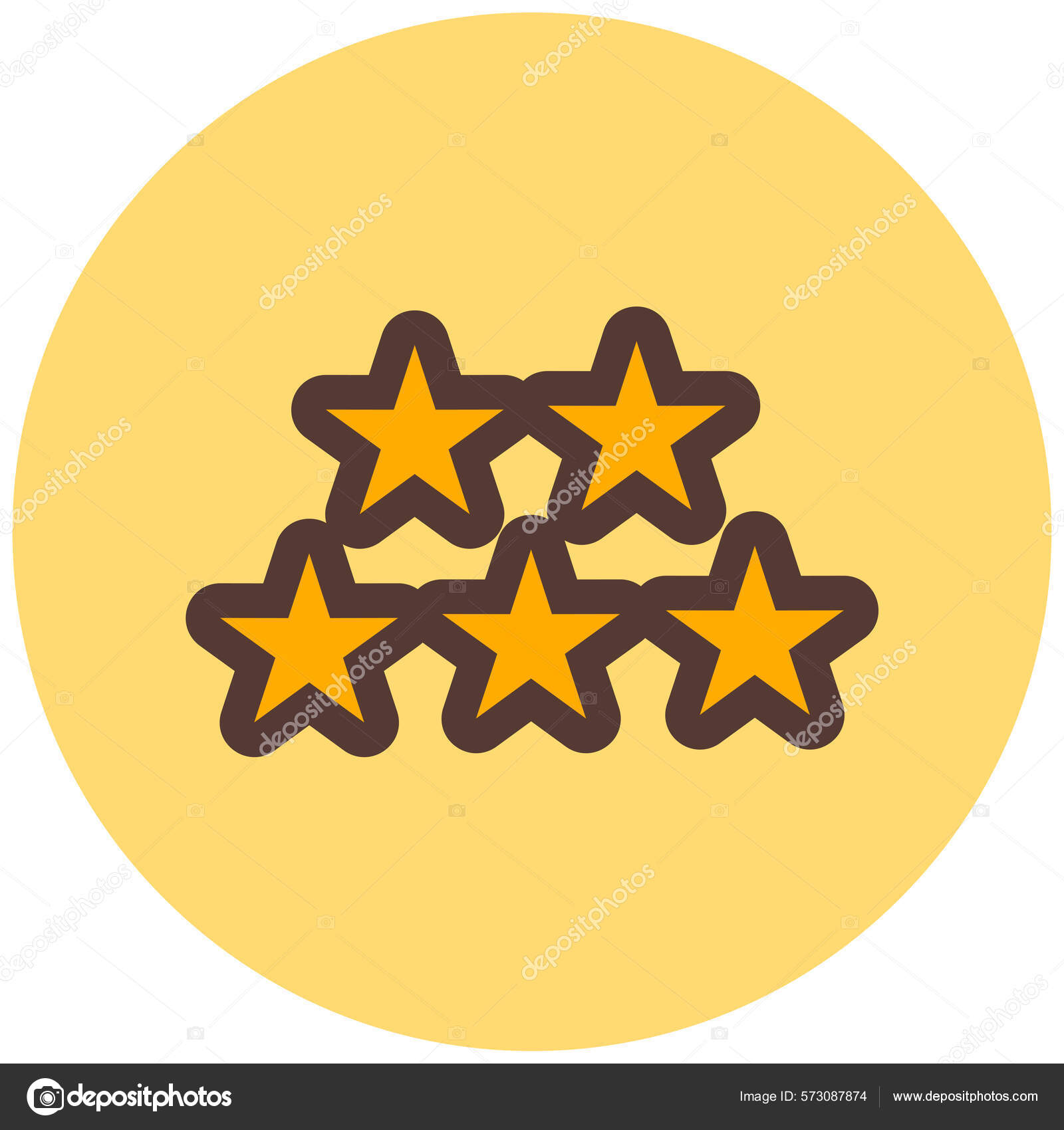 Star Rating Simple Illustration Stock Vector by ©MuhammadAtiq 573087874