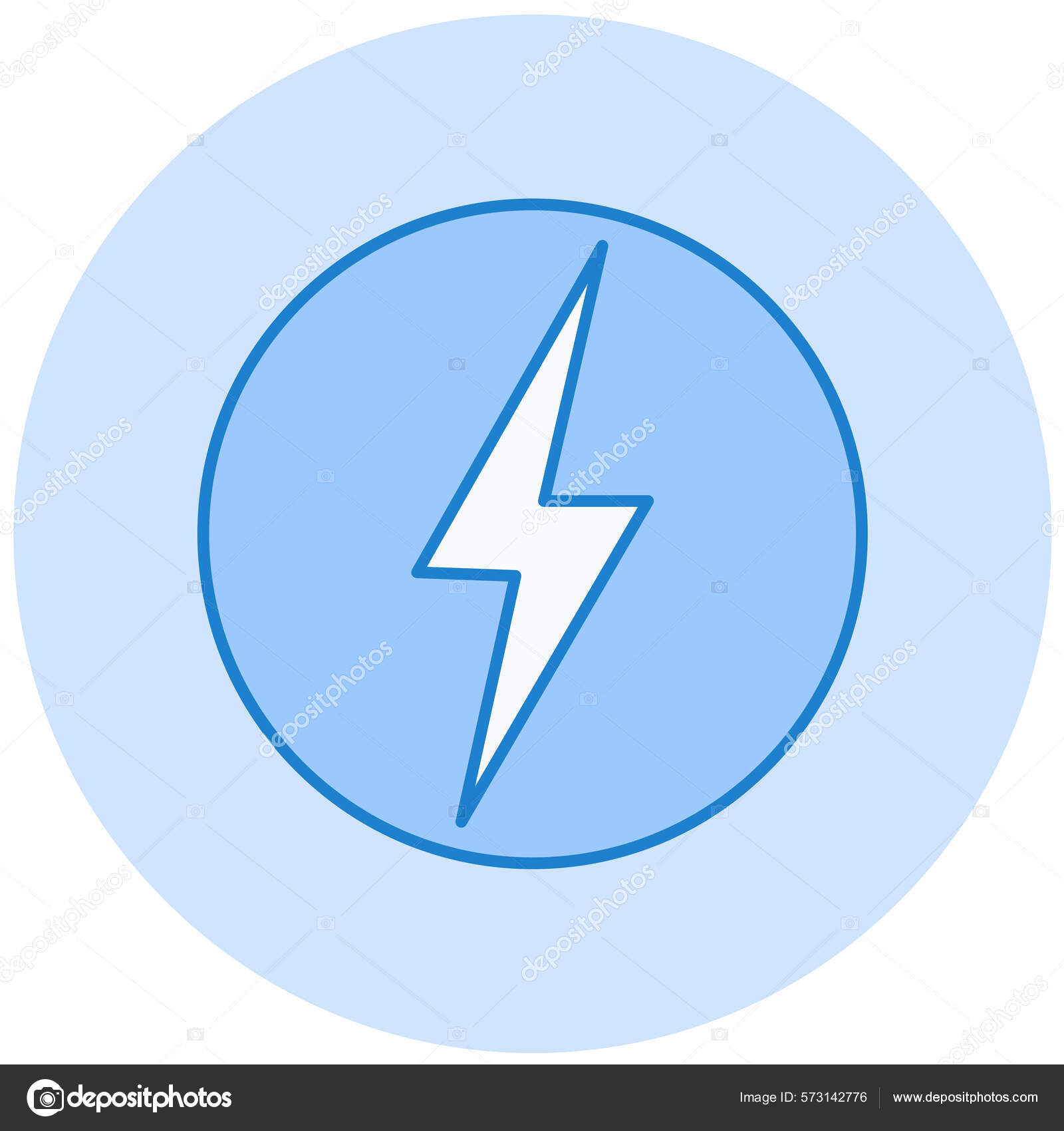 Lightning Vector Icon Modern Illustration Stock Vector by ©MuhammadAtiq ...