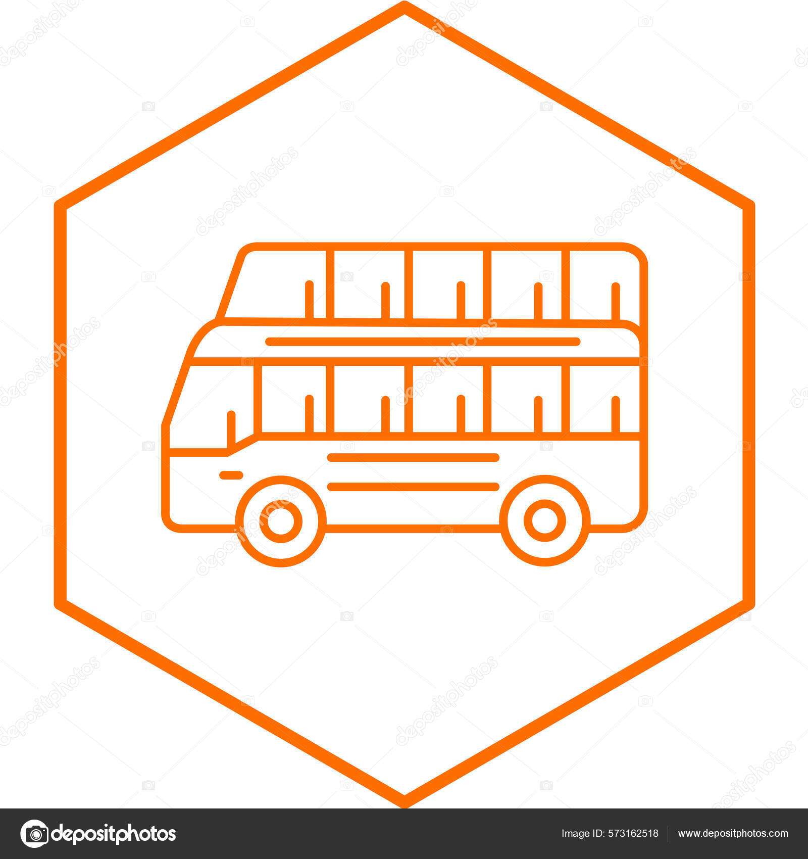 Bus Icon Simple Style Isolated White Background Stock Vector by ...