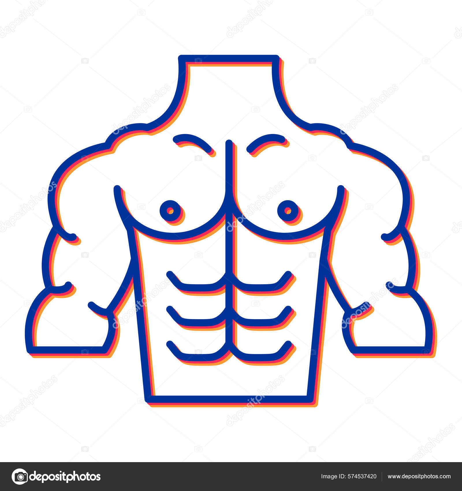 Icono Del Cuerpo Humano Icono De Cuerpo Humano Generic Color