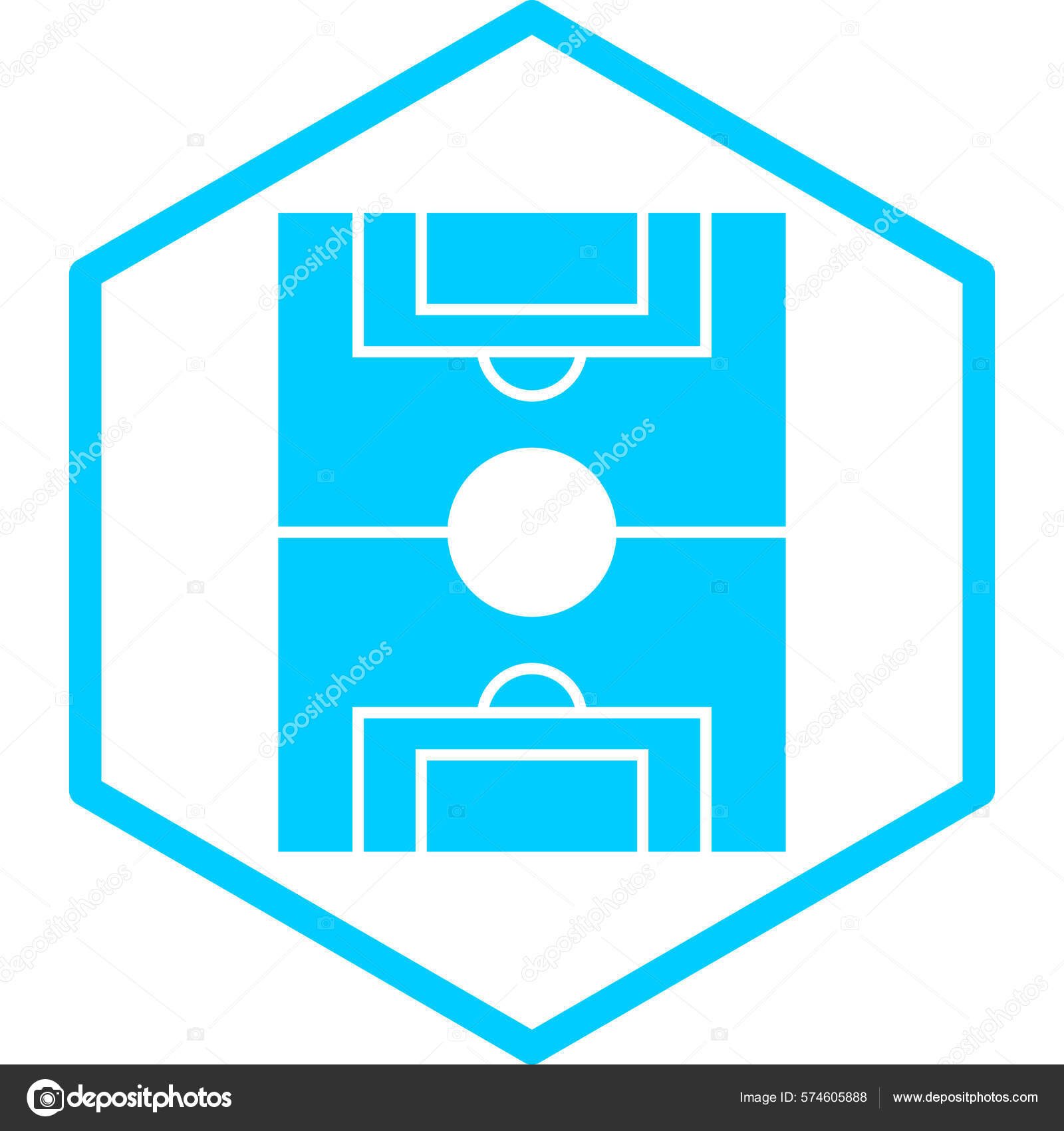 Icono Cancha Baloncesto Vector Ilustración Vector de stock #574605888 ...