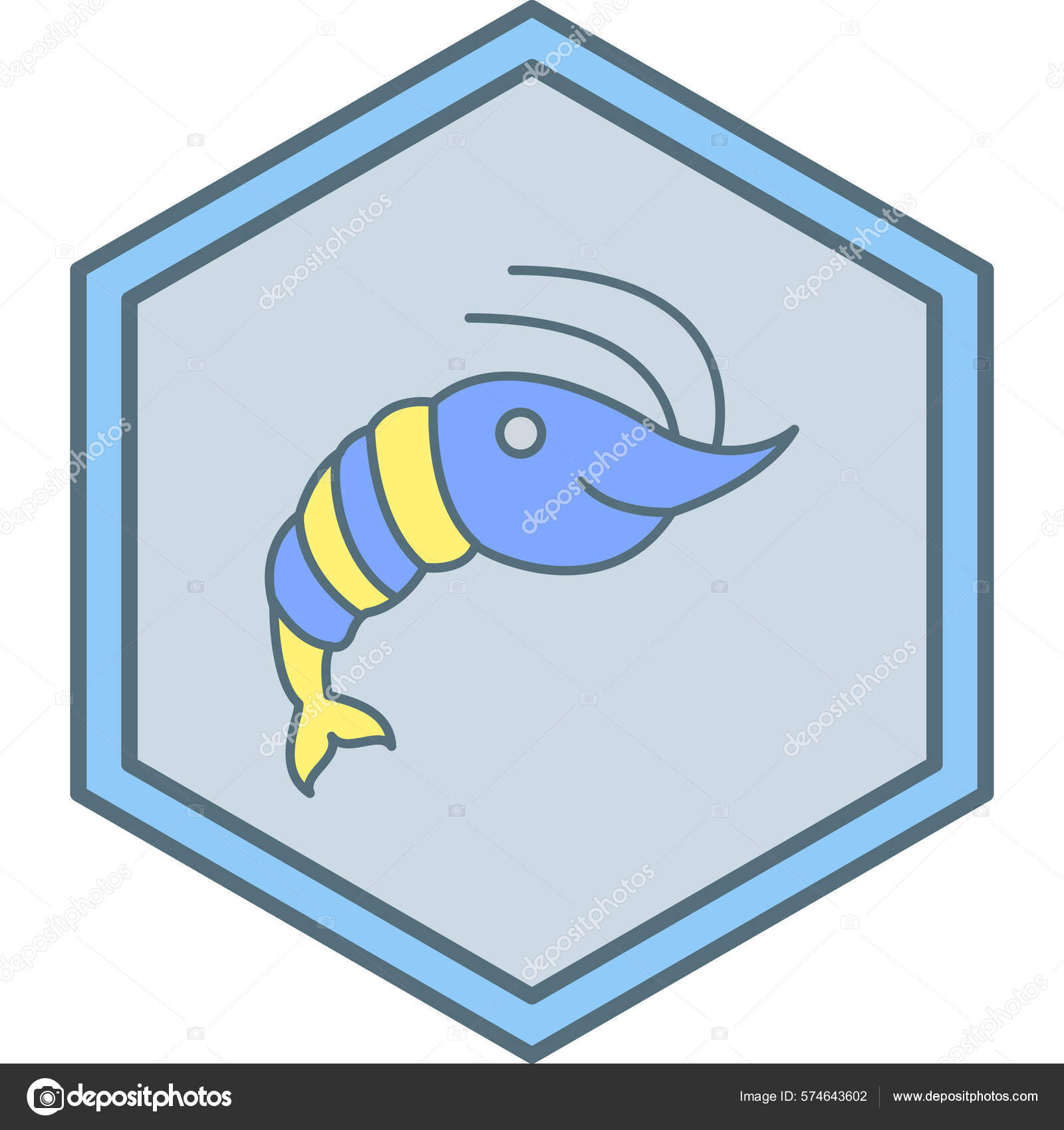 Fish Web Icon Simple Illustration Stock Vector by ©MuhammadAtiq 574643602