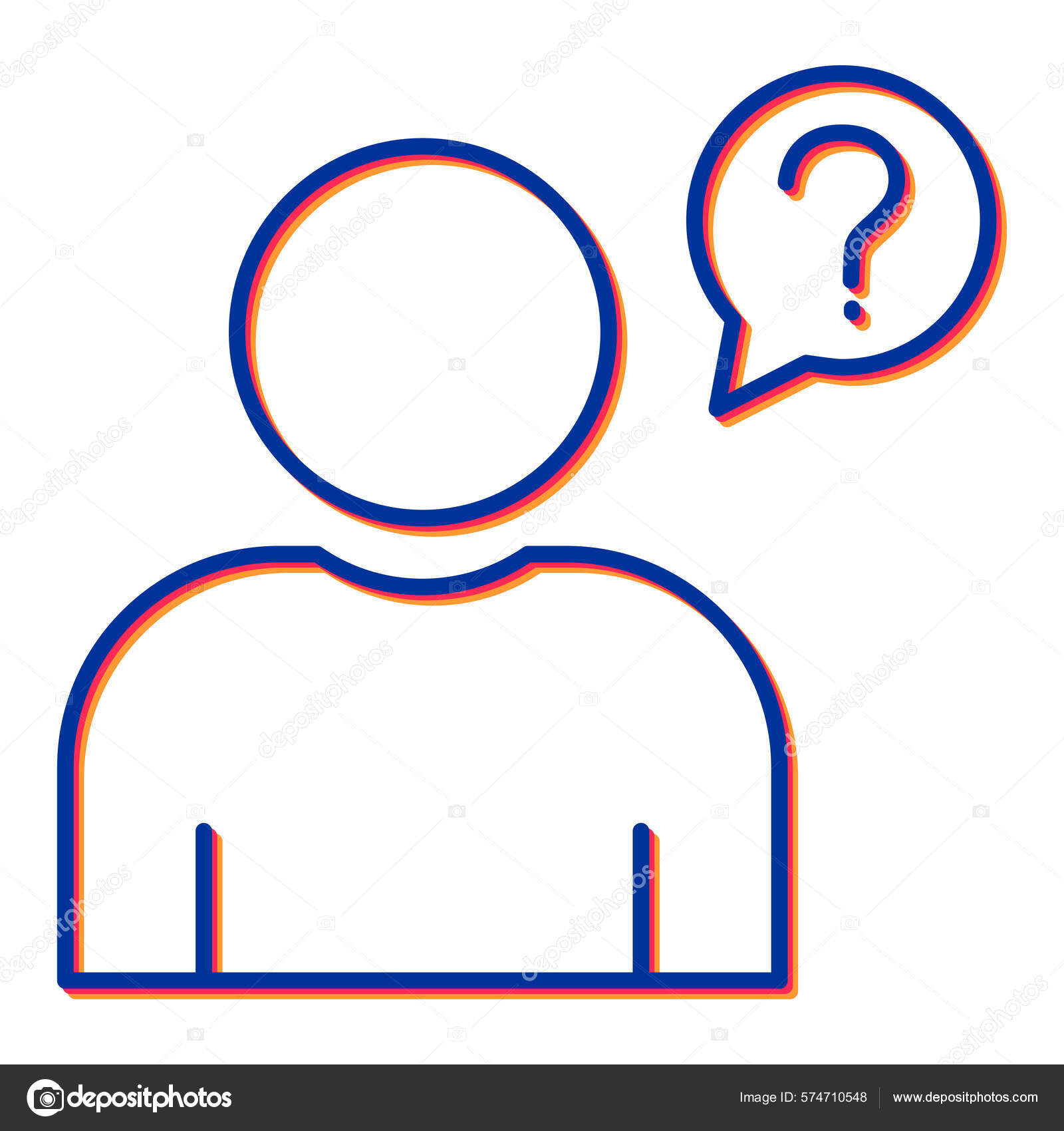 Vector Illustration Person Question Mark Stock Vector by ©MuhammadAtiq ...