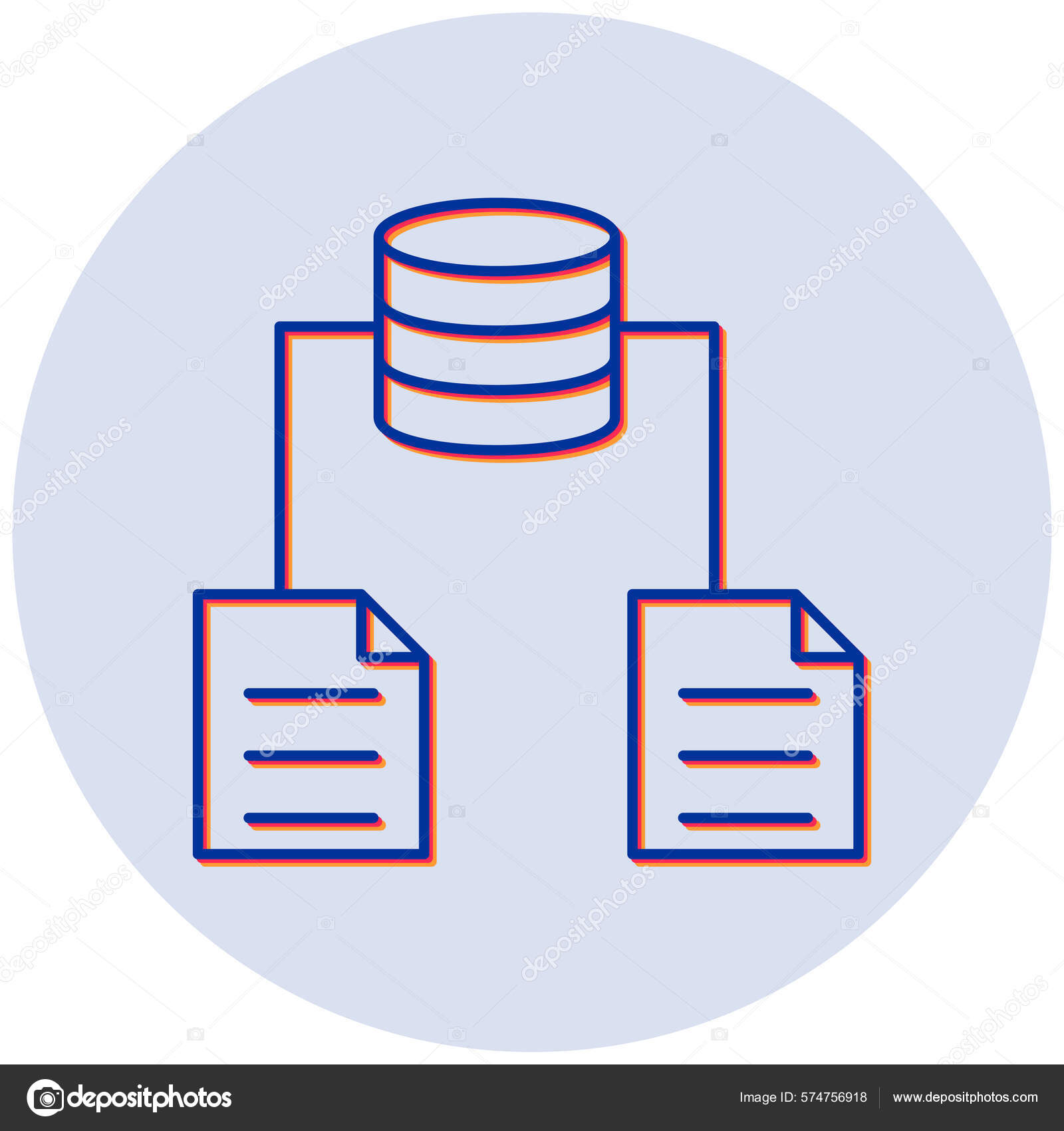 Vector Illustration Safe Documents Modern Icon Stock Vector by ...