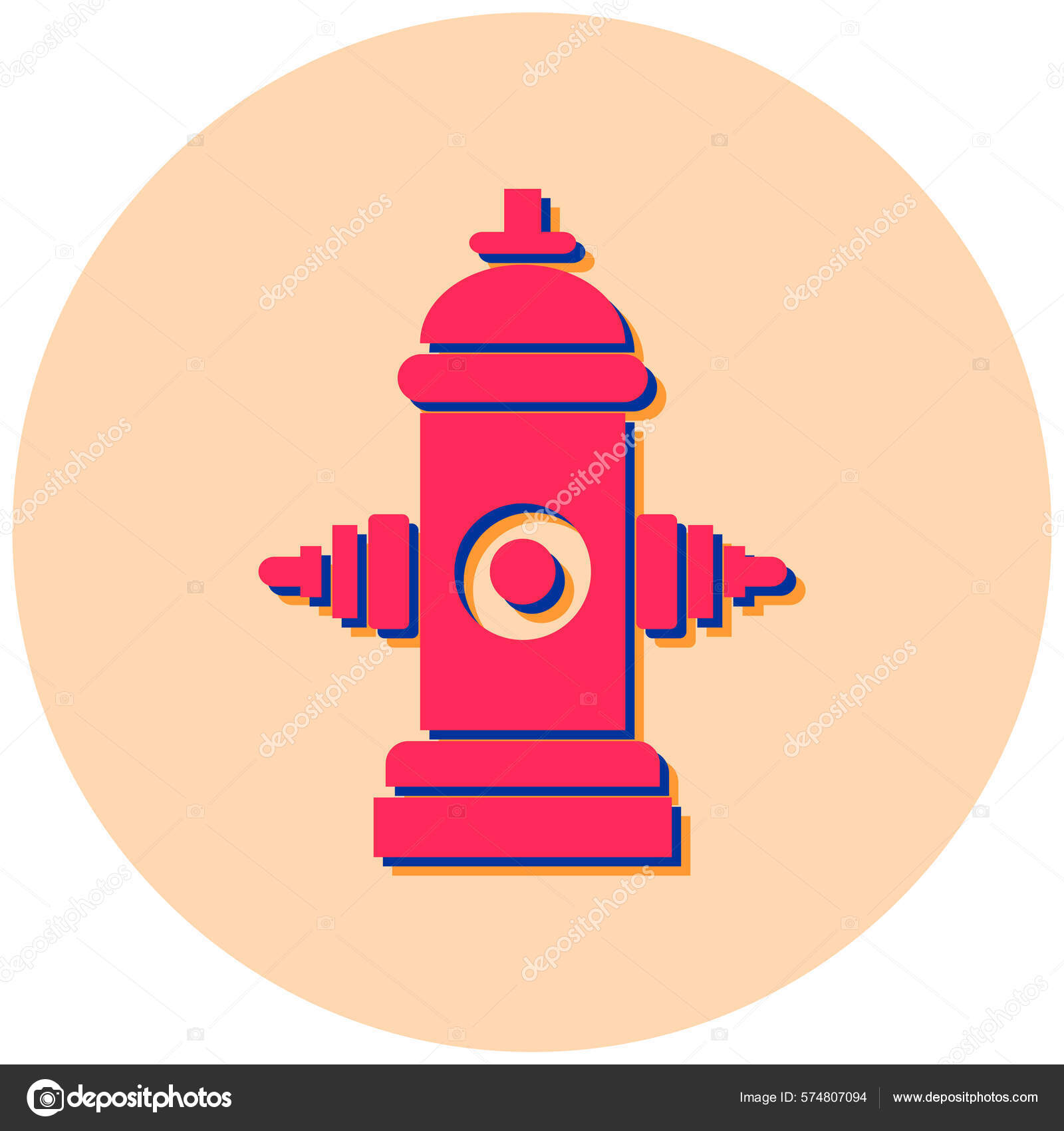Fire Hydrant Simple Illustration Stock Vector by ©MuhammadAtiq 574807094