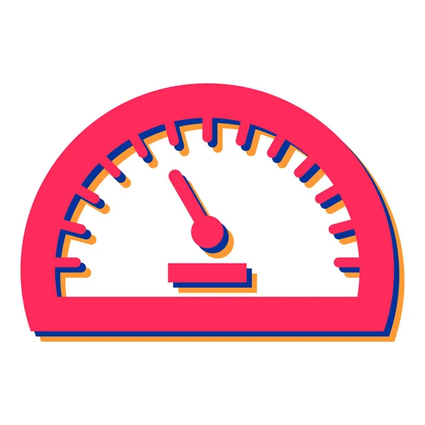 Flat Speedometer Icon