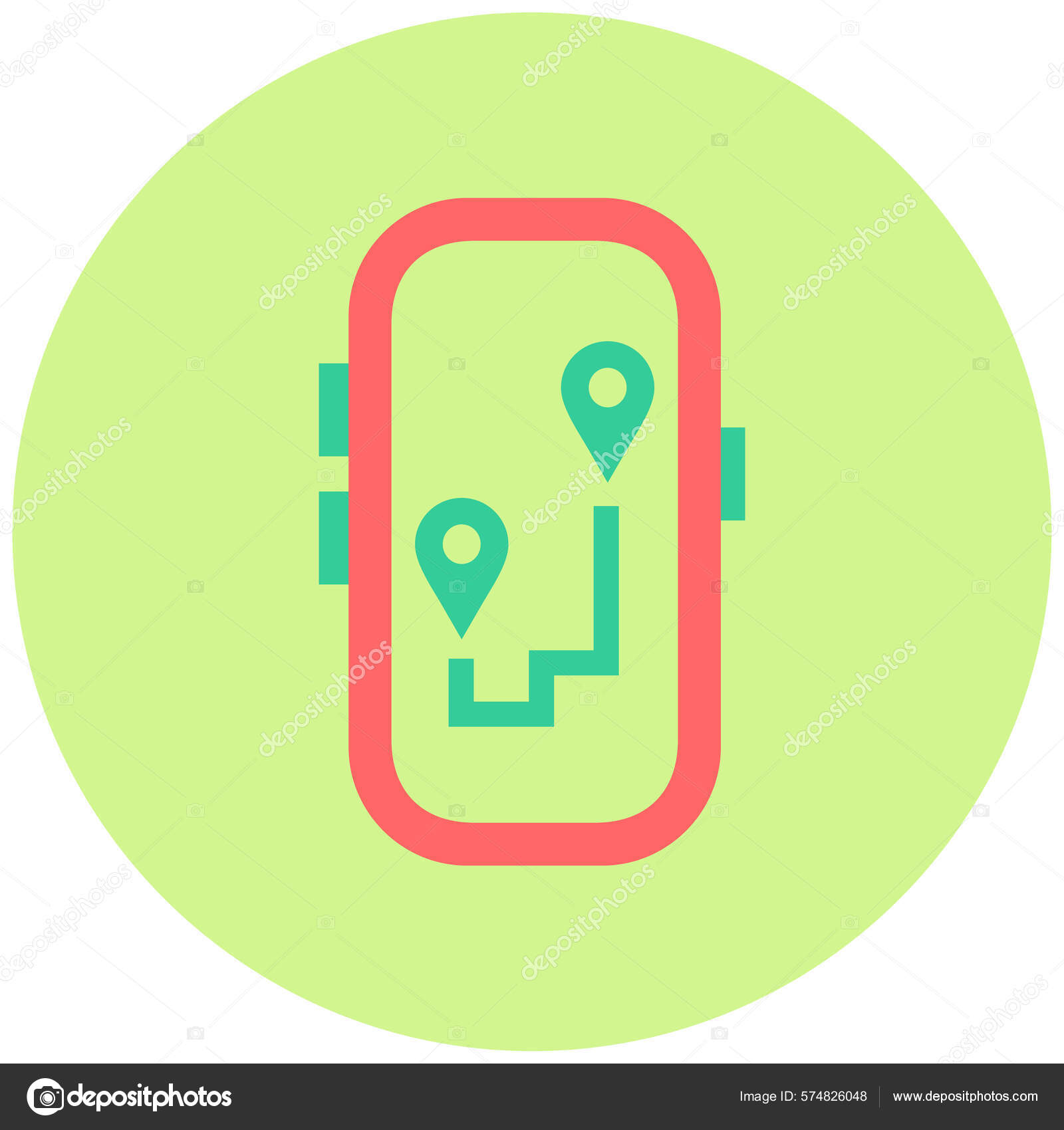 Map Pin Simple Design Stock Vector by ©MuhammadAtiq 574826048