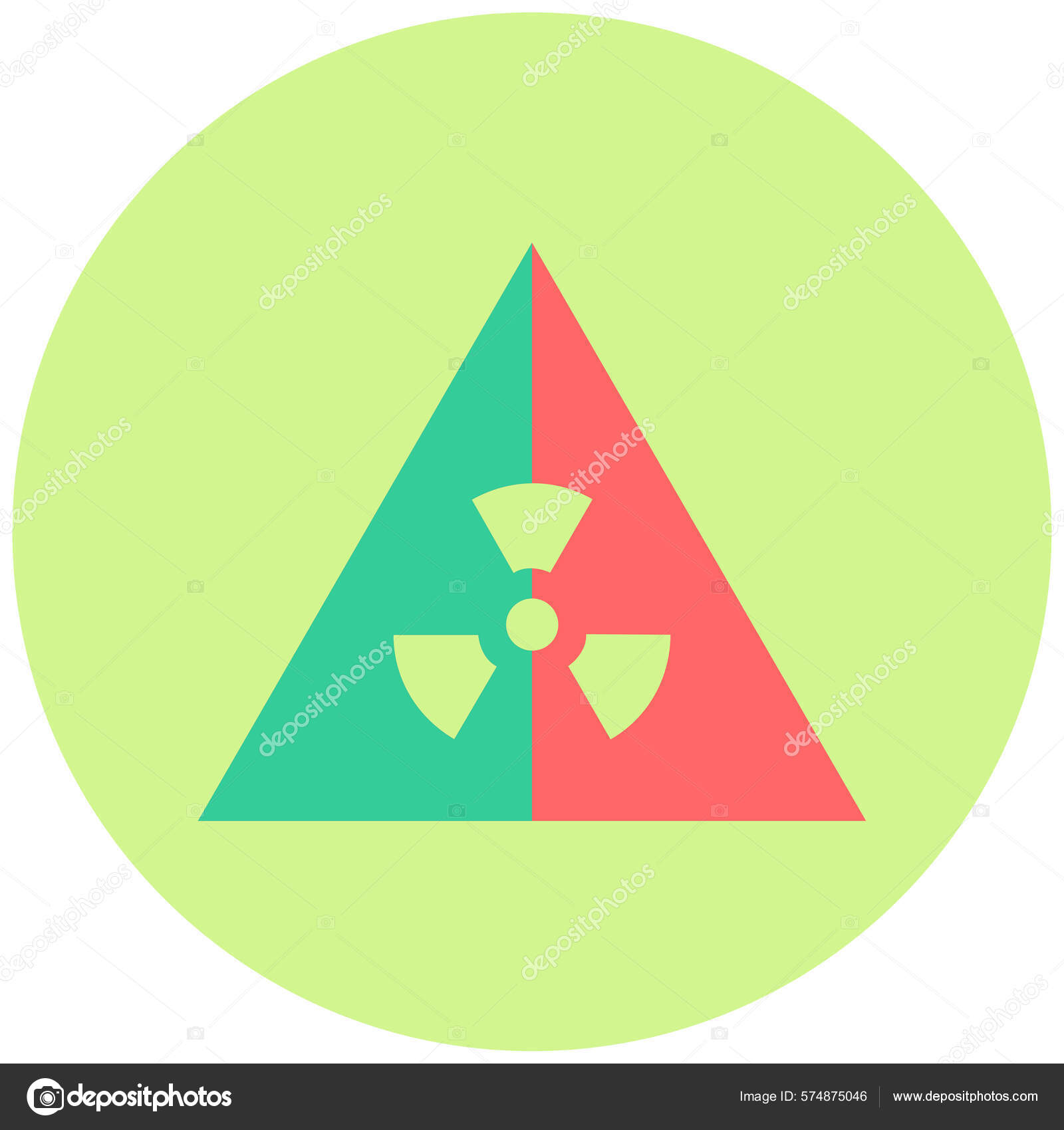 Radiation Icon Vector