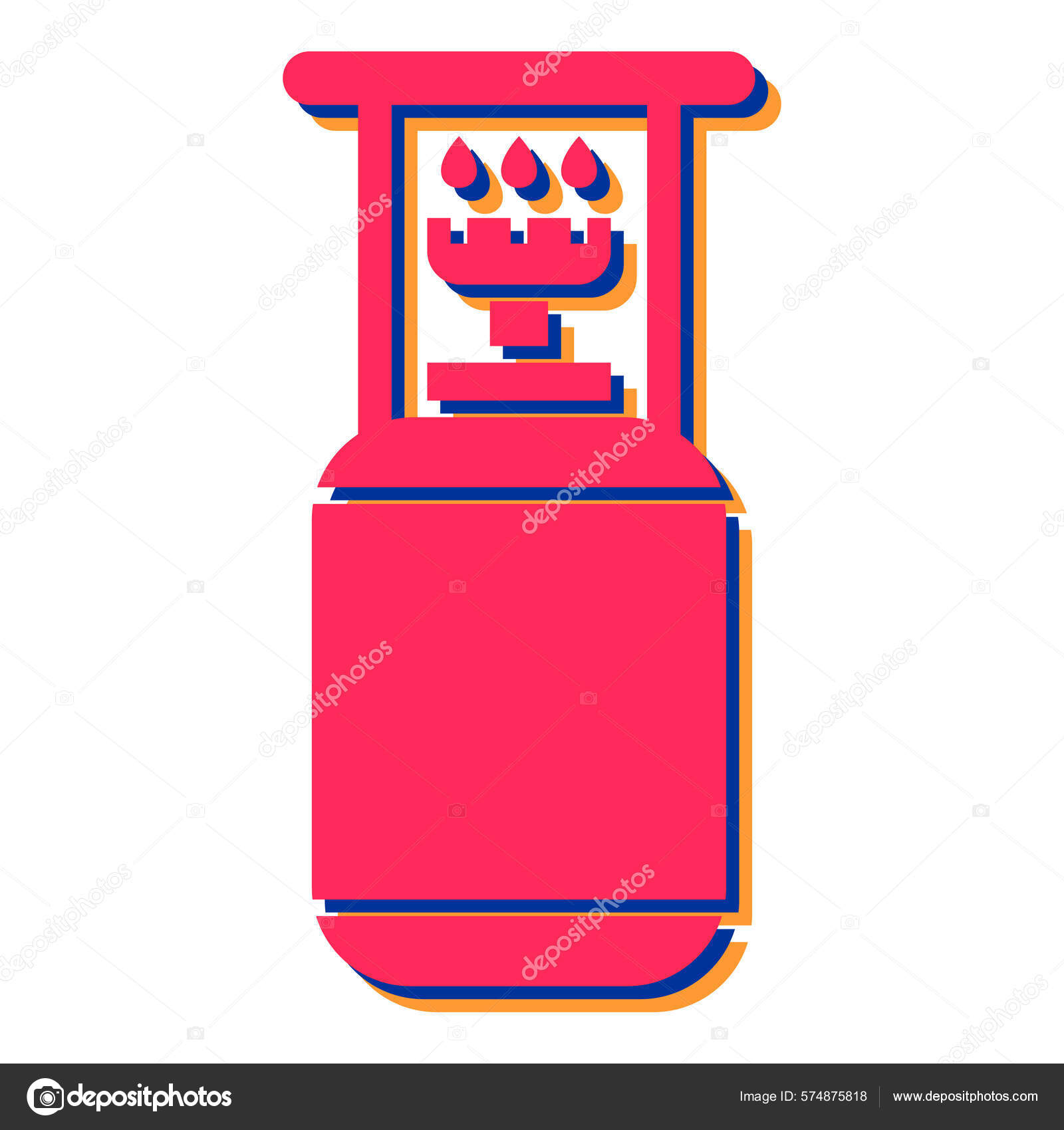 Fire Kettle Icon Isometric Gas Stove Vector Icons Web Design Stock ...