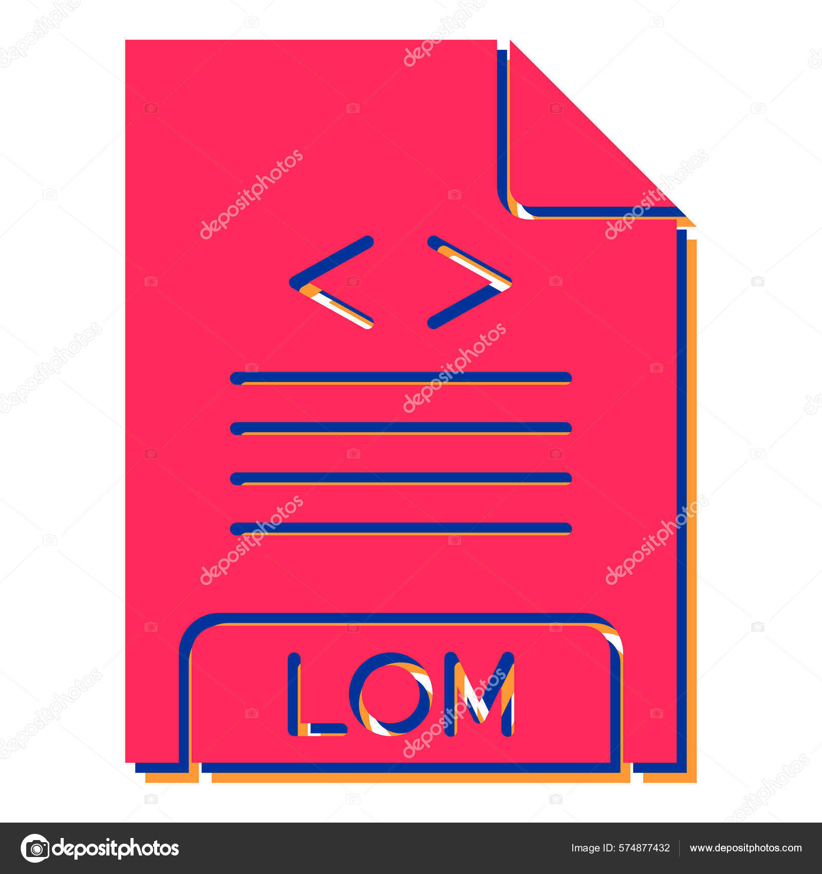 Vector Illustration File Format Modern Icon Vector de stock #574877432 ...