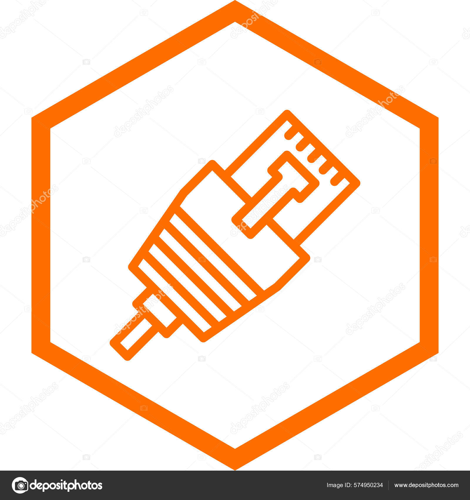 Vector Illustration Modern Lack Icon Element Stock Vector by ...