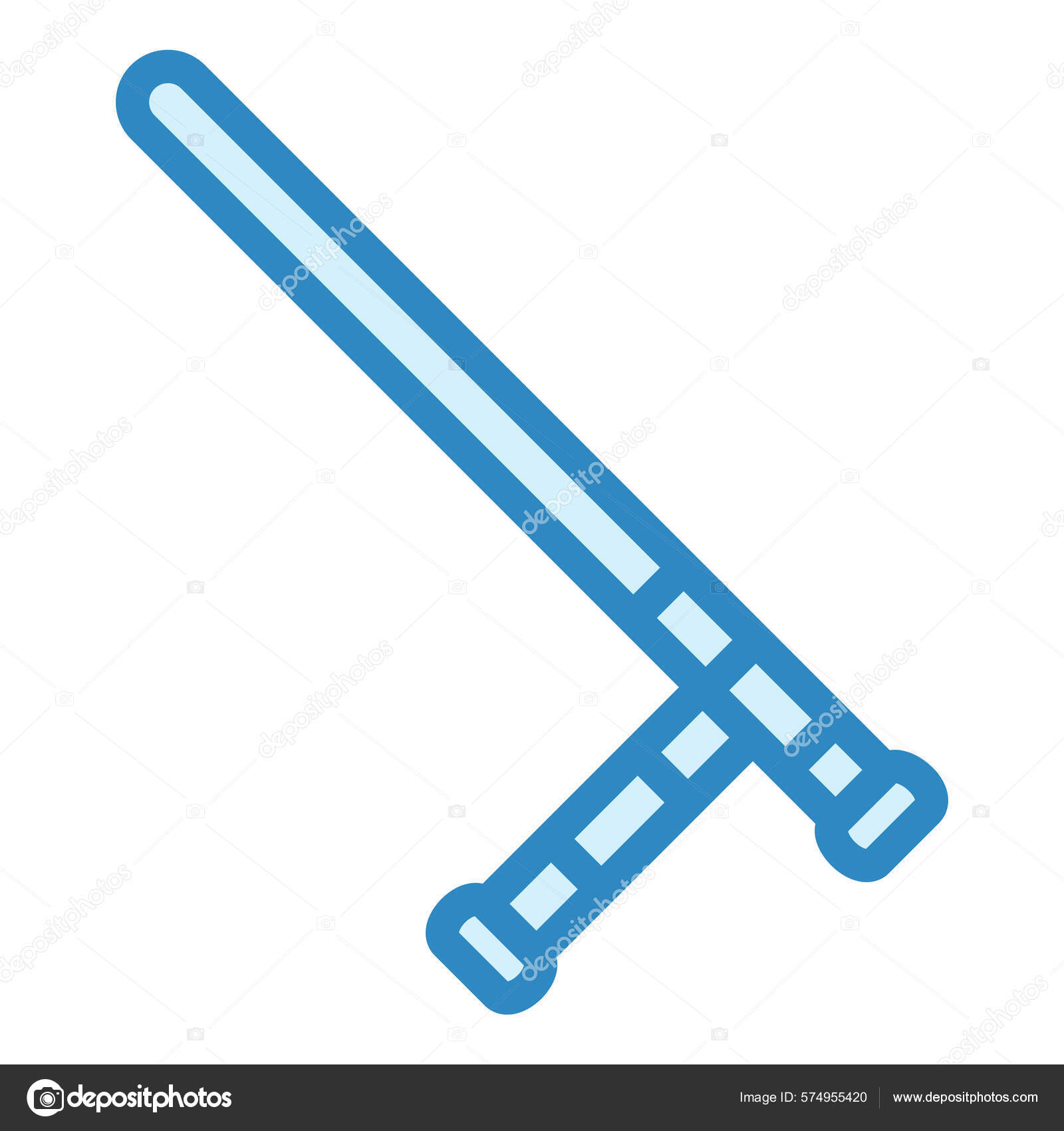 Baton Icon Outline Sport Equipment Vector Illustration Pictogram Stock ...