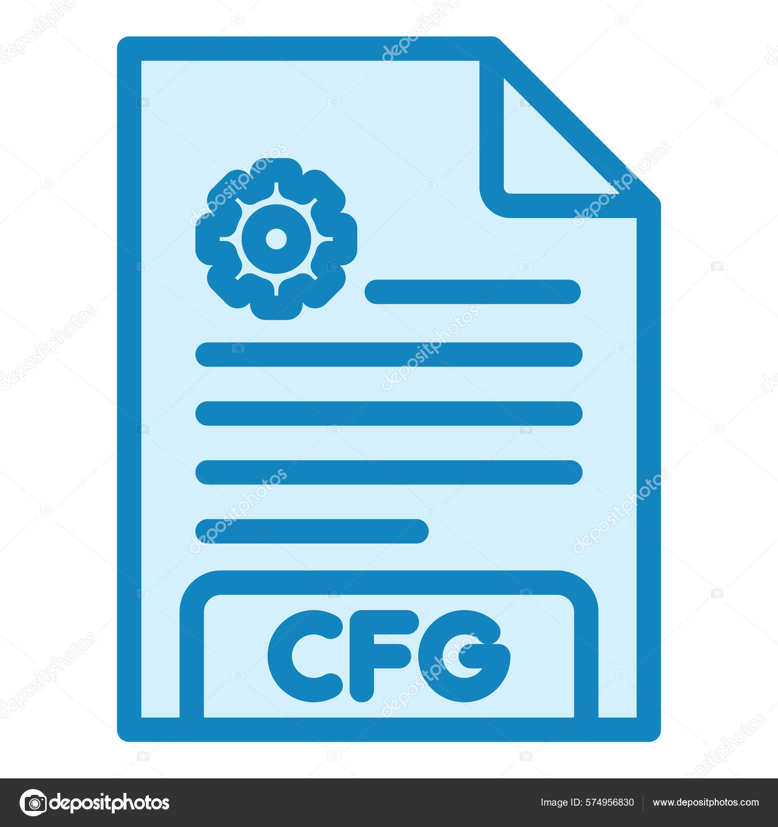 Cfg File Format Icon Vector Illustration Stock Vector by ©MuhammadAtiq ...