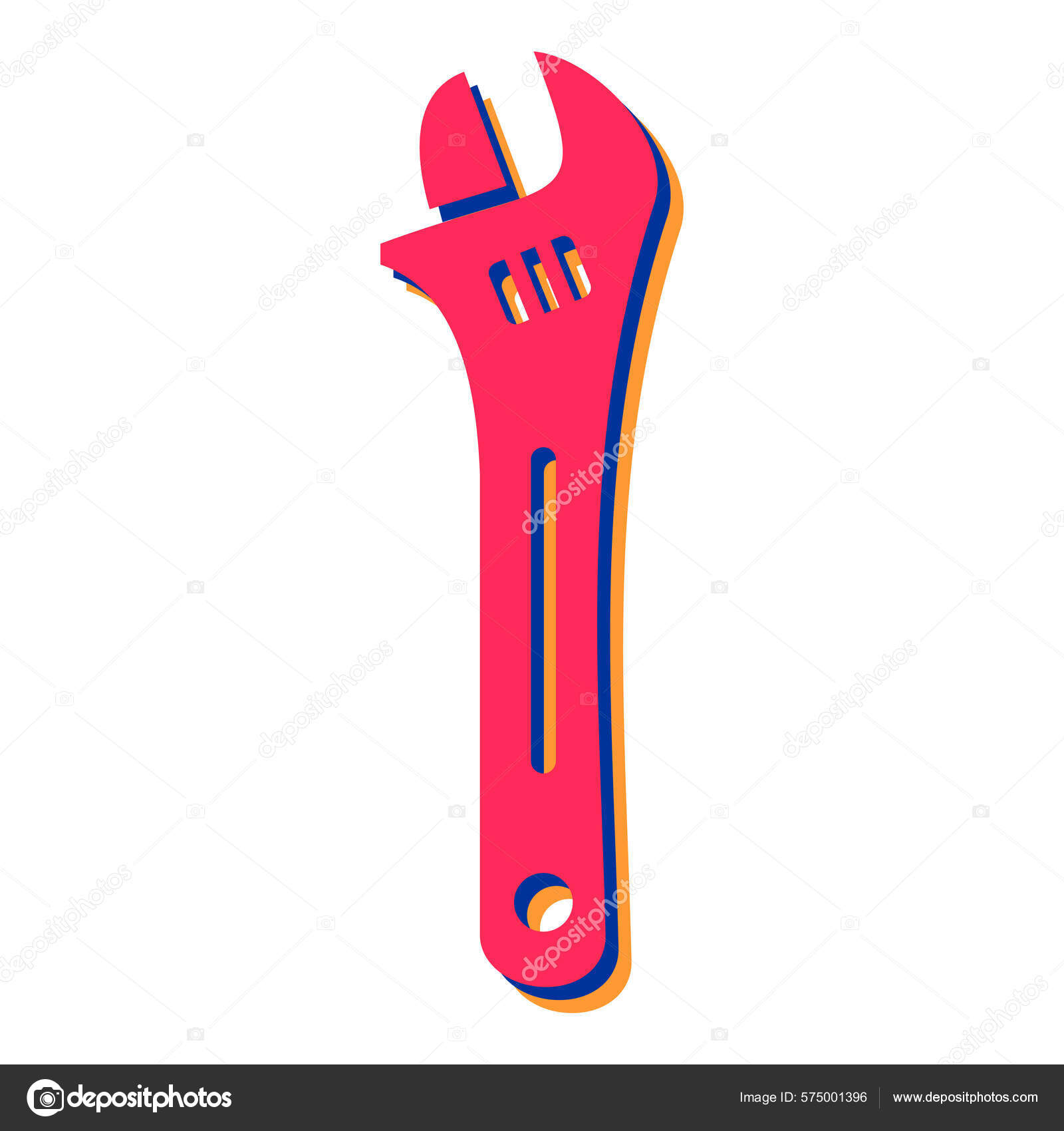 Wrench Icon Isometric Tools Vector Icons Web Design Isolated White ...