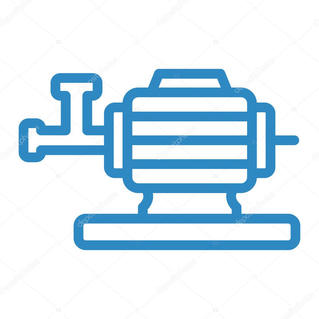 vector icono de la bomba de agua. señal de línea delgada. ilustración ...