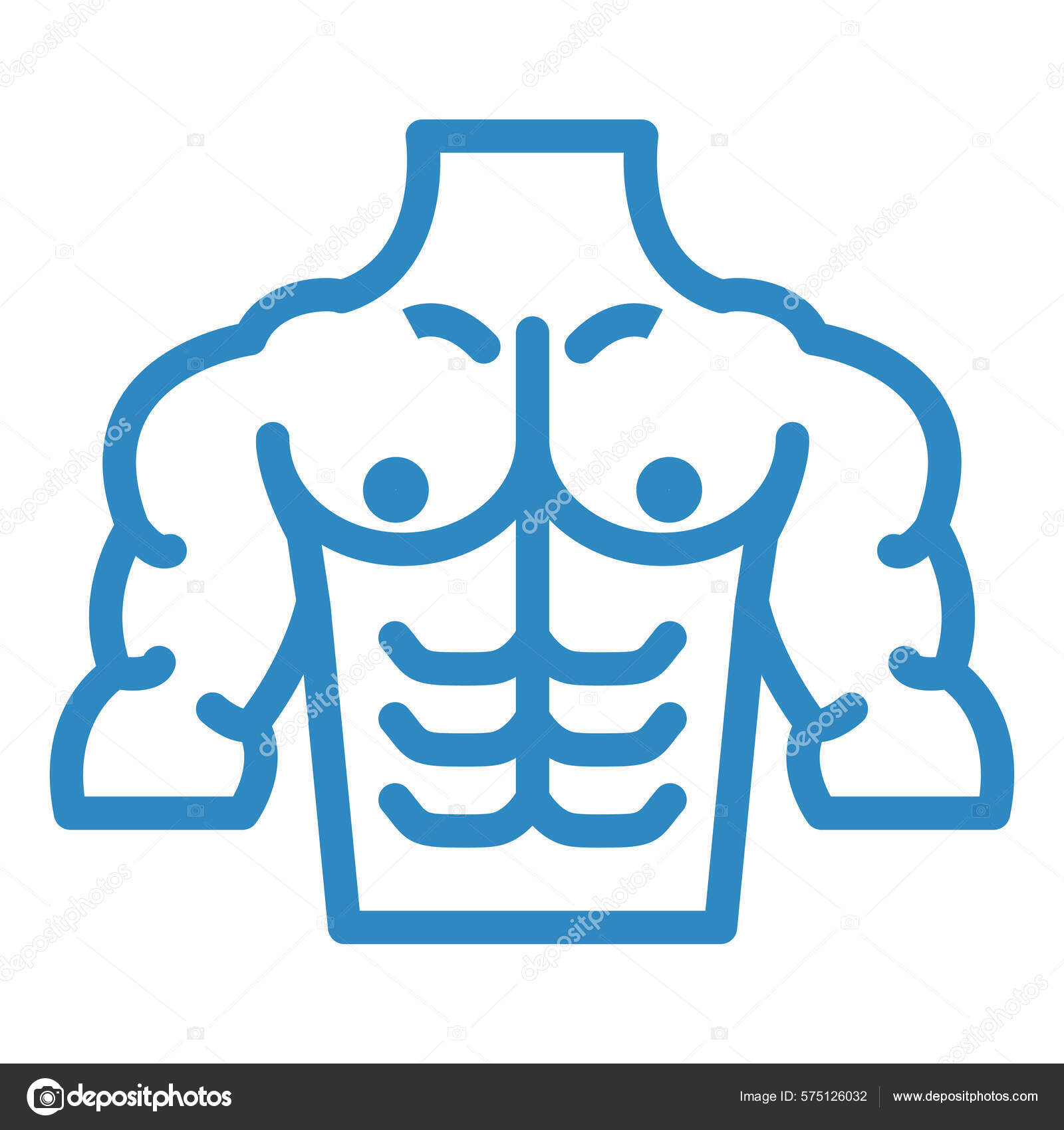 Human Body Icon Vector Thin Line Sign Isolated Contour Symbol Stock ...
