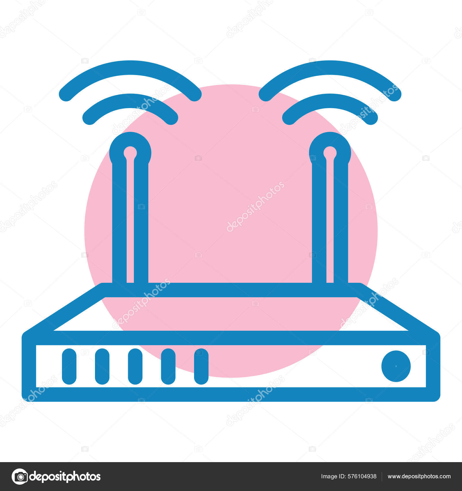 Router Wifi Ilustrasi Sederhana Vektor Stok oleh ©MuhammadAtiq 576104938