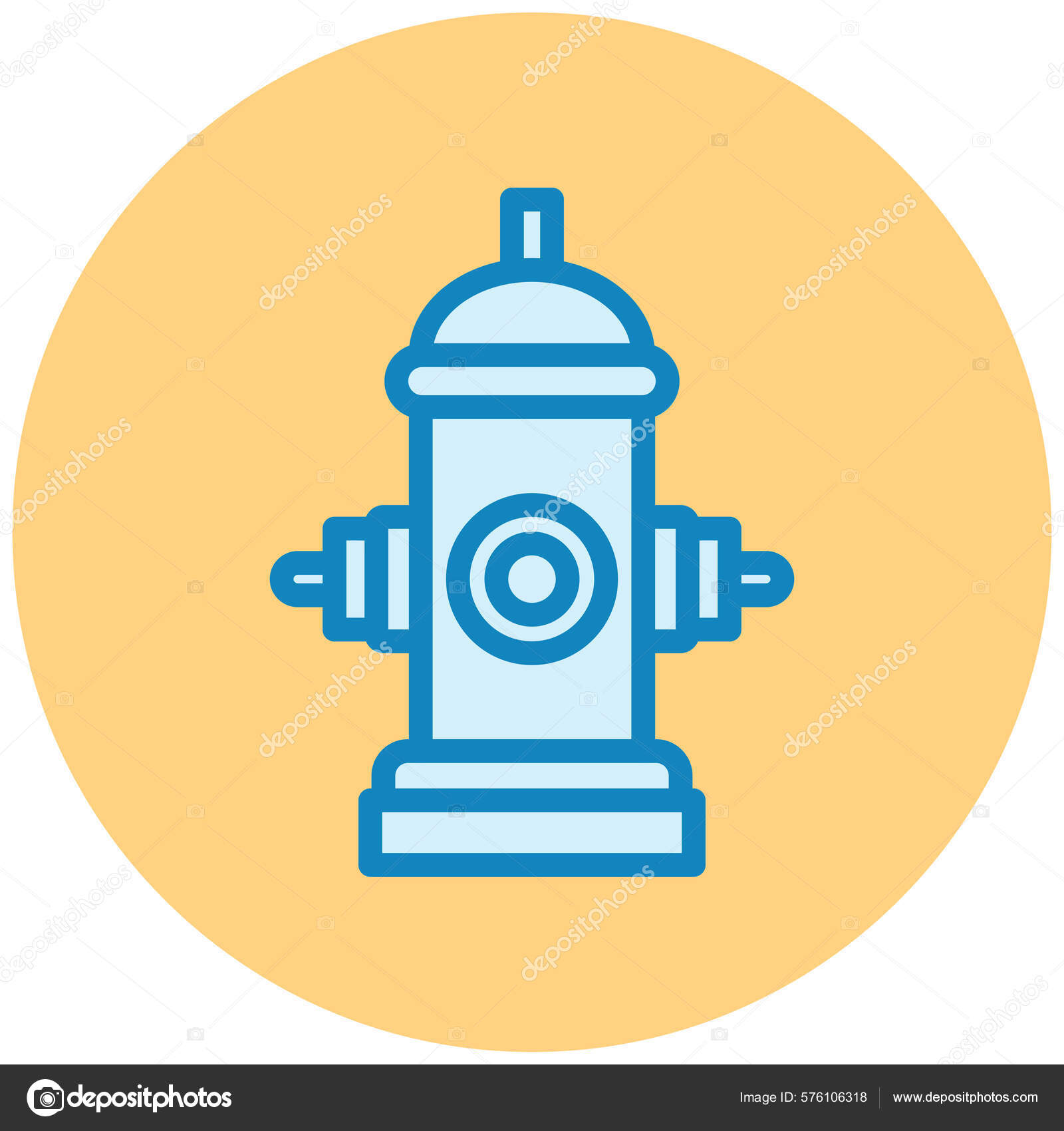 Fire Hydrant Simple Illustration Stock Vector by ©MuhammadAtiq 576106318