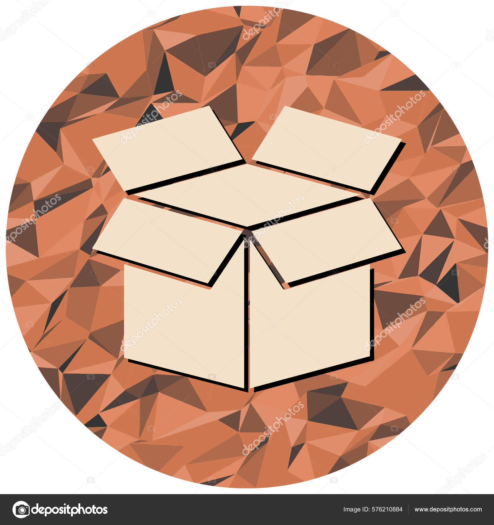 Ilustración Vectorial Una Caja Vector de stock #576210884 de ©MuhammadAtiq