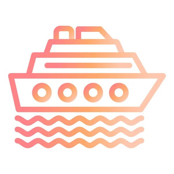 Cruise Ship Simple Illustration Stock Vector by ©MuhammadAtiq 574882132