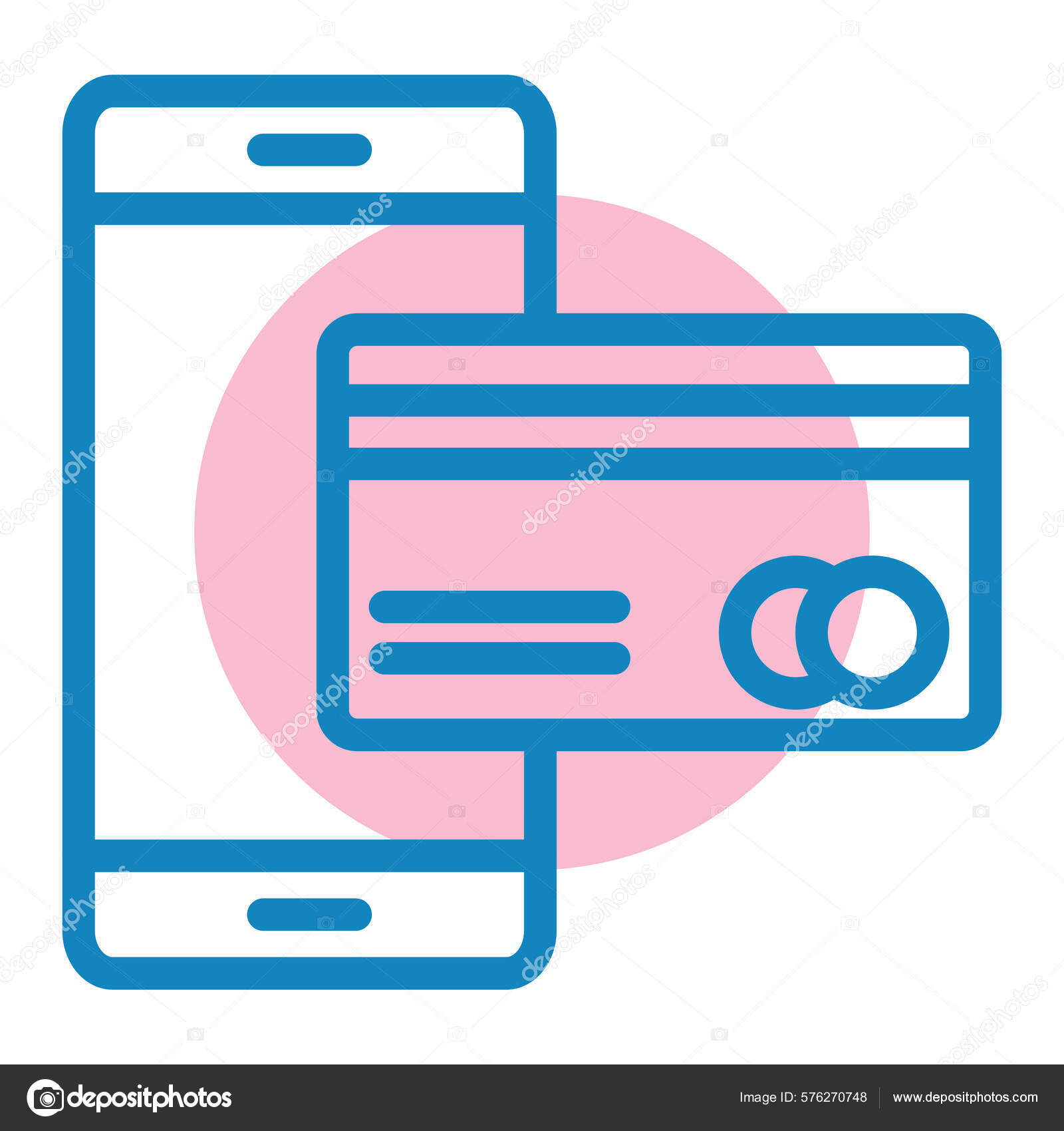Mobile Payment Simple Design Stock Vector by ©MuhammadAtiq 576270748