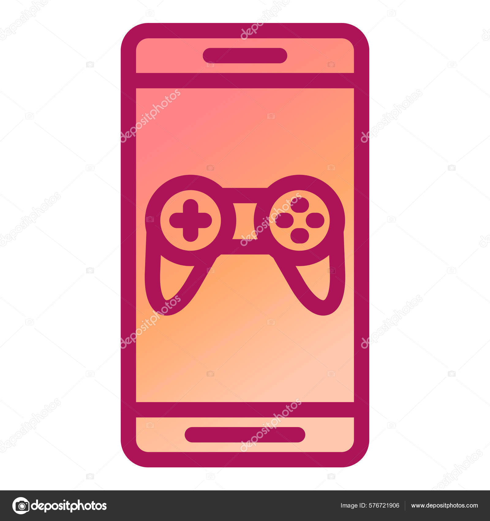 Mobile Game Icon Vector