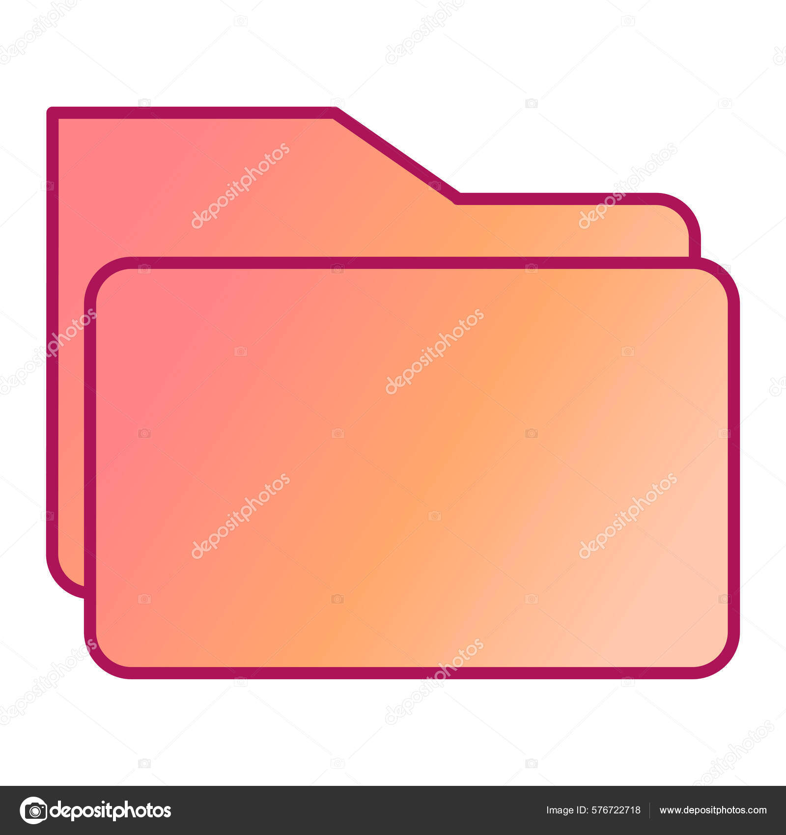 Folder Icon Vector Illustration Stock Vector Image by ©MuhammadAtiq ...