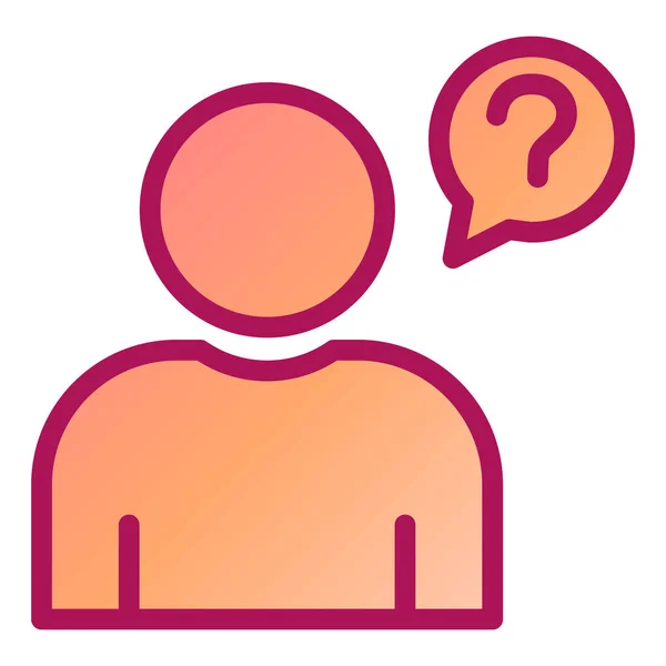 Vector Illustration Person Question Mark Stock Vector by ©MuhammadAtiq 574710548