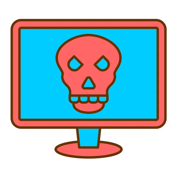 Skull Computer Monitor Vector Illustration Vector de stock por ©MuhammadAtiq 595310984