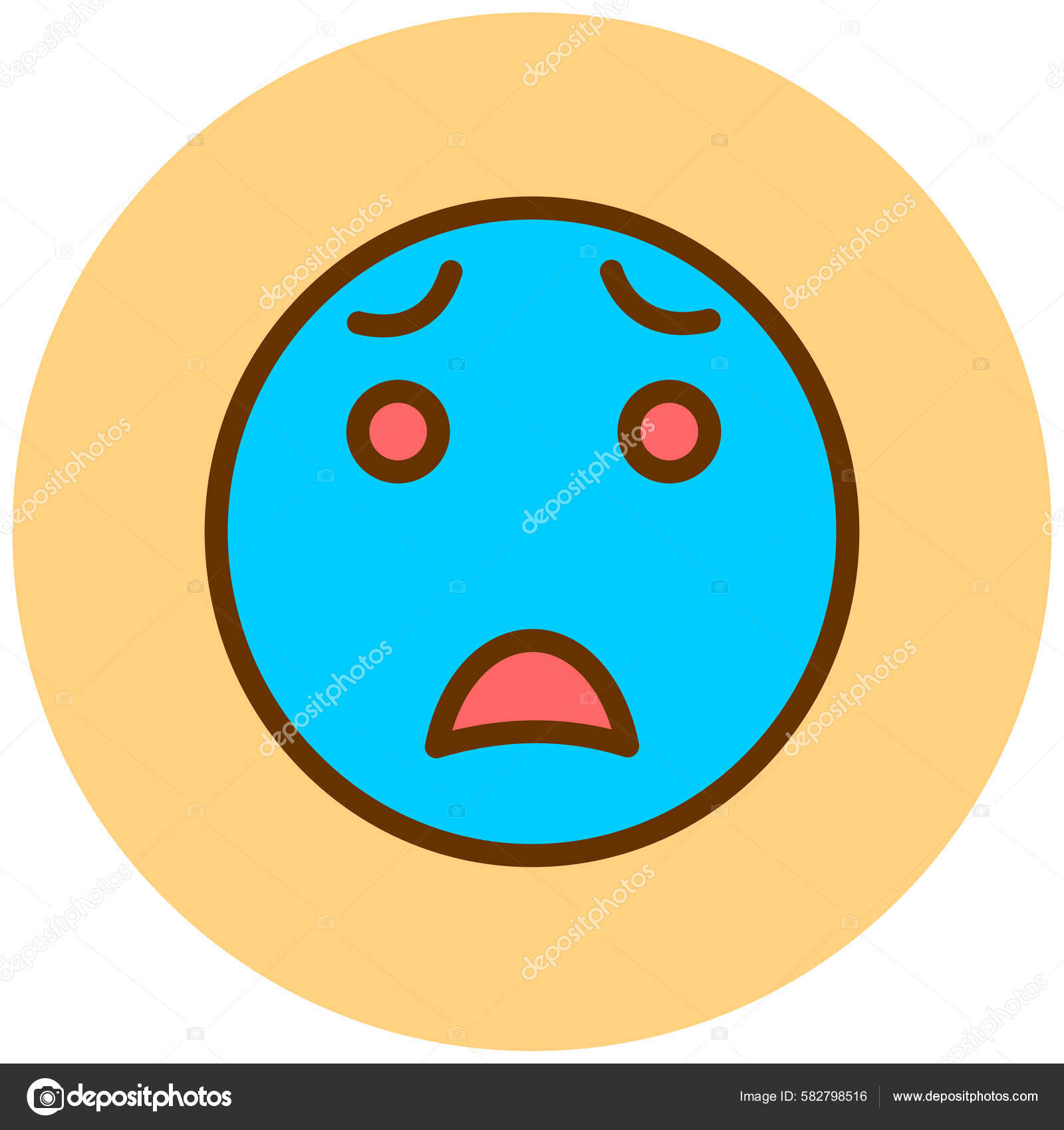 Emoticono Facial Icono Web Vector de stock #582798516 de ©MuhammadAtiq